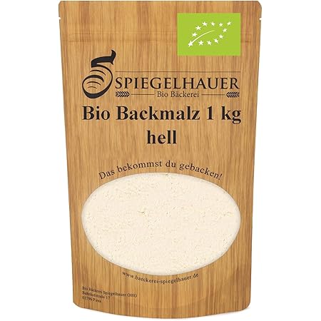 Bio Gerstenbackmalz - hochwertiges Backmalz (hell) - enzymaktiv und ...