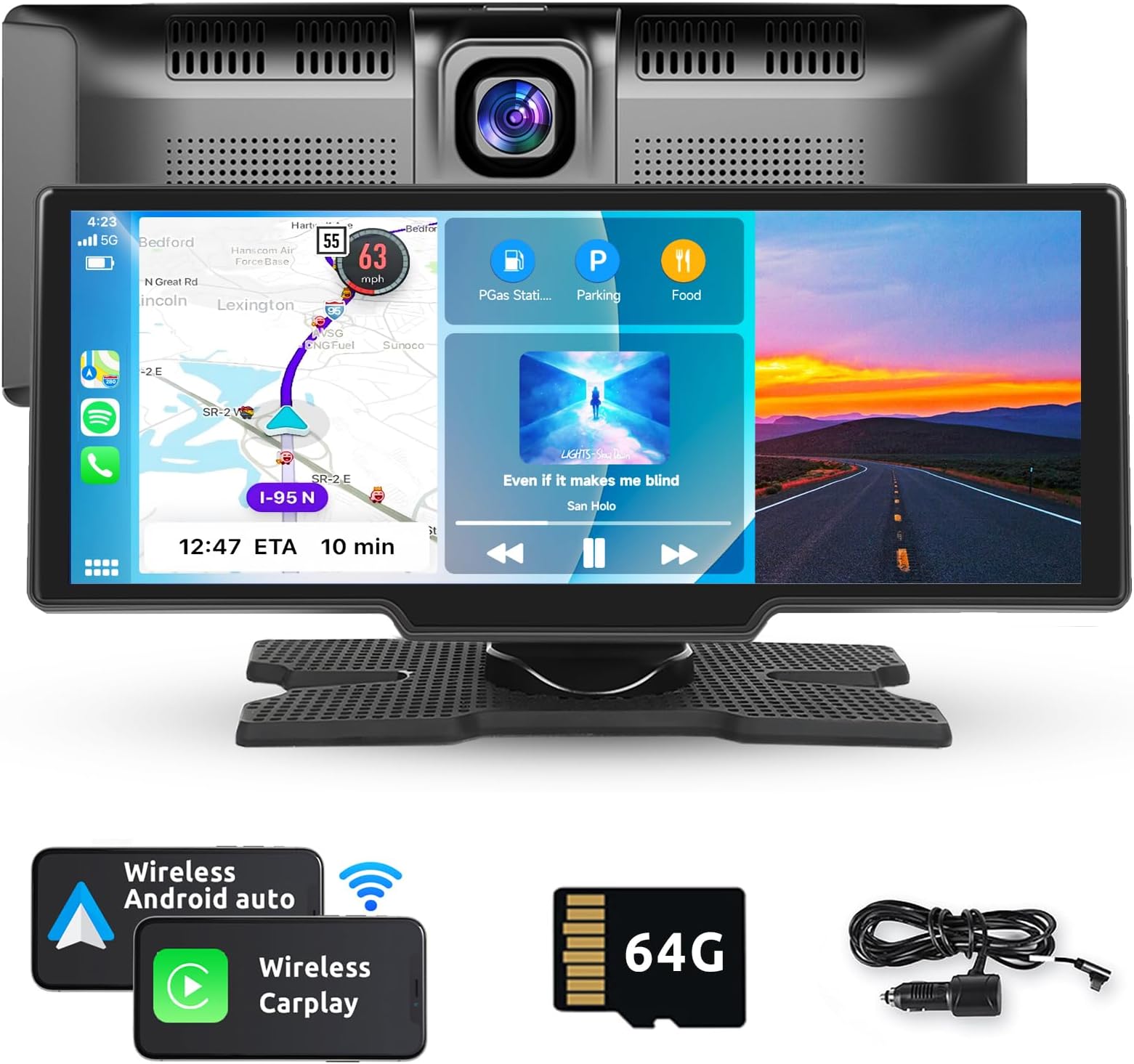 Amazon.com: Spedal Portable Car Stereo Compatible with CarPlay and ...