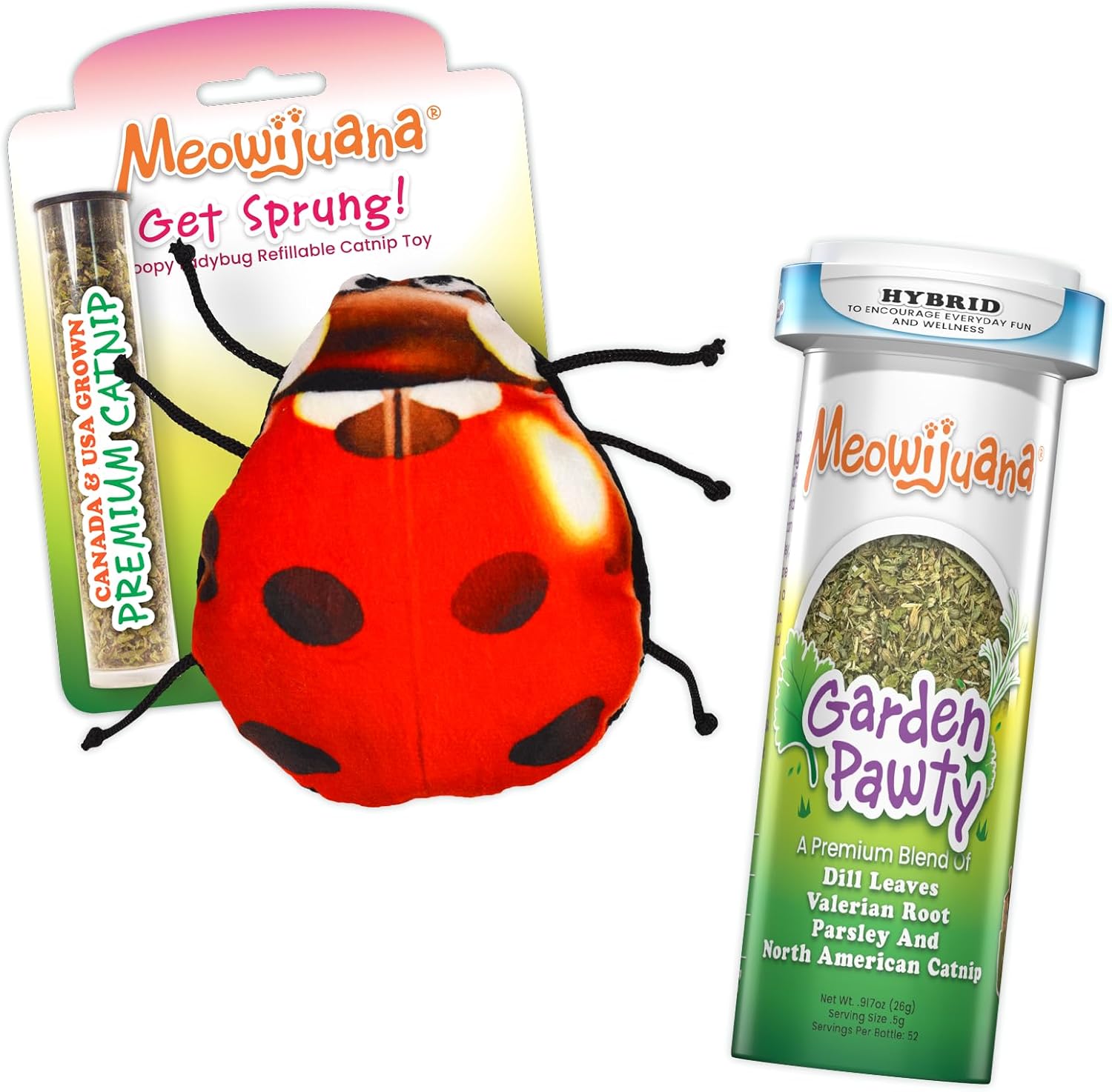 Amazon.com : Meowijuana | Lady Bug Bundle | Get Sprung Refillable Lady ...