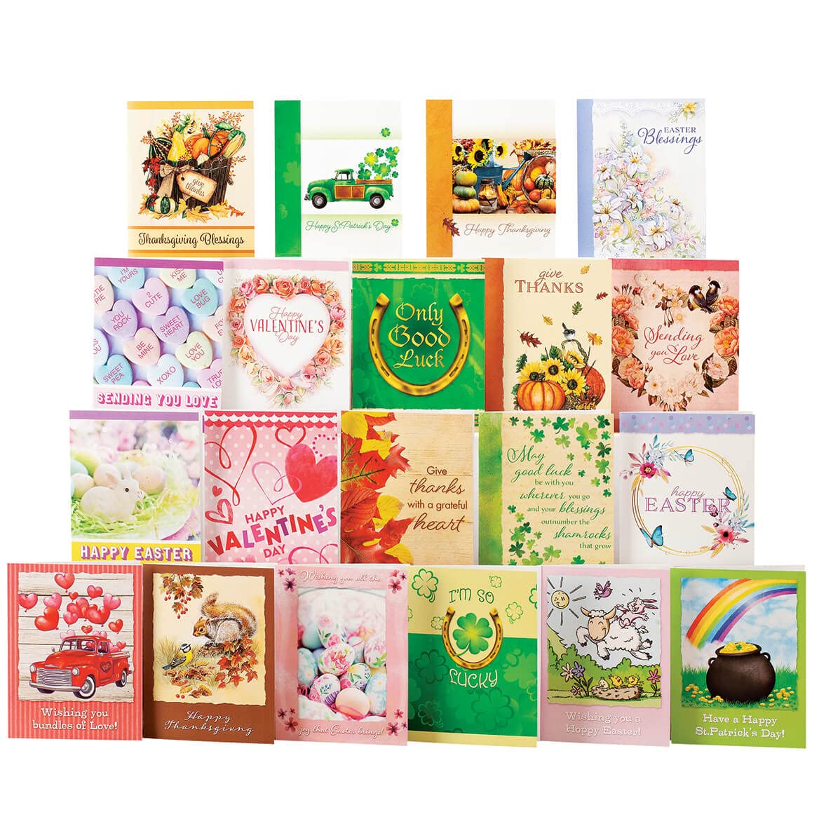 Amazon.com : HOLIDAY PEAK Card Assortment Variety Pack Set of 20 ...