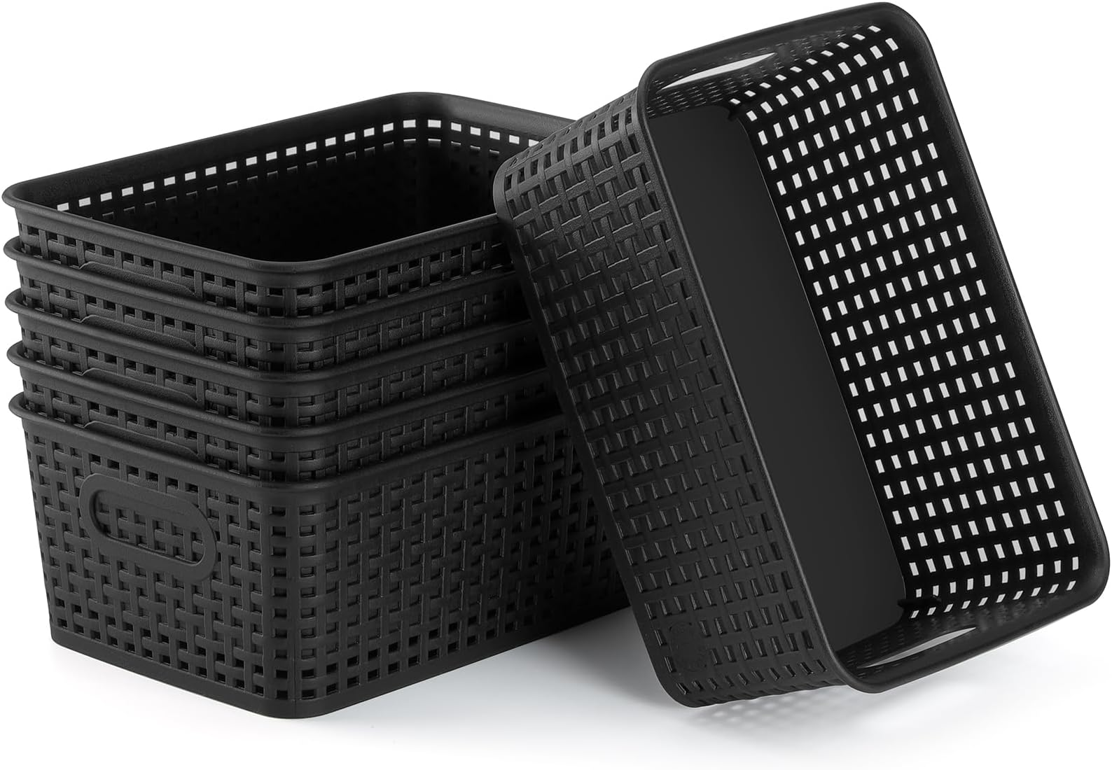Amazon.com: Glad Plastic Storage Basket Set - Multipurpose Drawer Trays ...