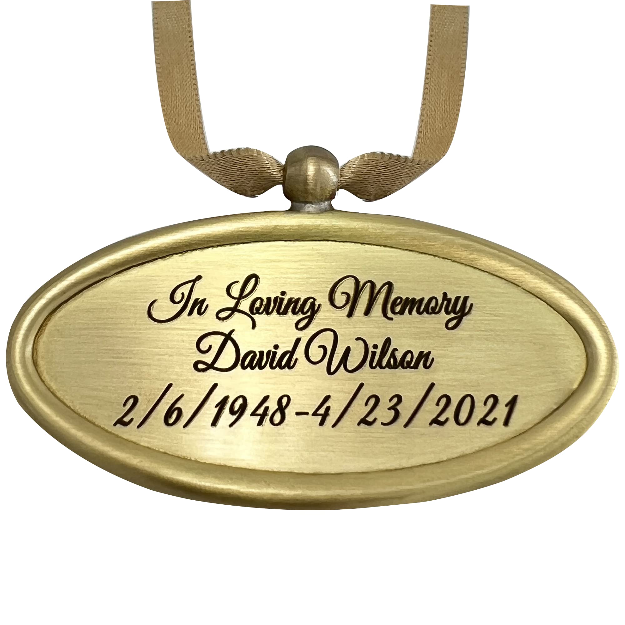 Amazon.com: Evergreen Memorials Personalized Engraved Name Tag for Urns ...
