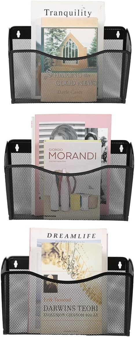 Amazon.com : JEBELE Hanging Wall File Organizer, Office Space Organizer ...