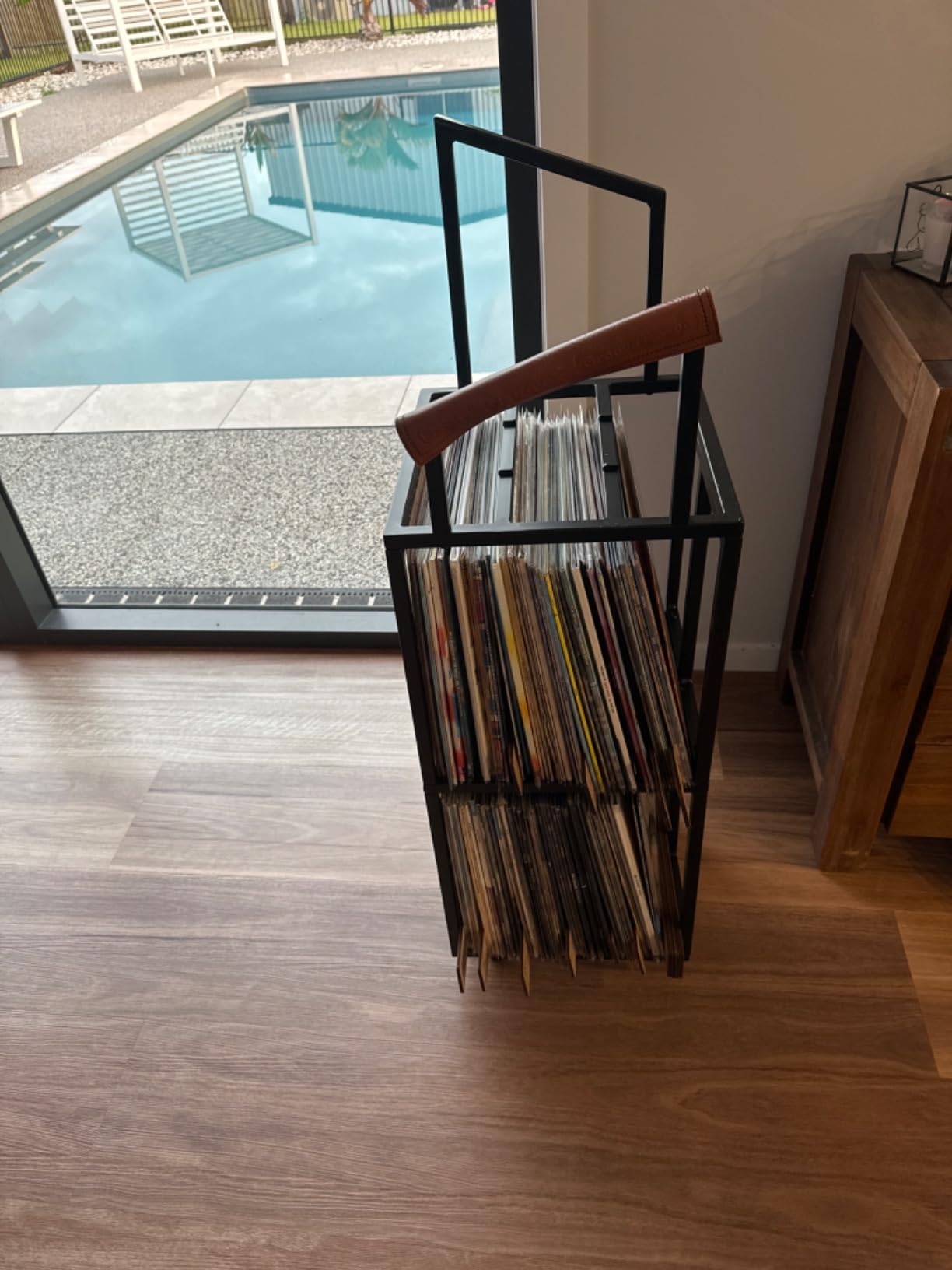 Vinyl Record Storage Vinyl Rack - 175+ Vinyl Record Holder Stand with ...
