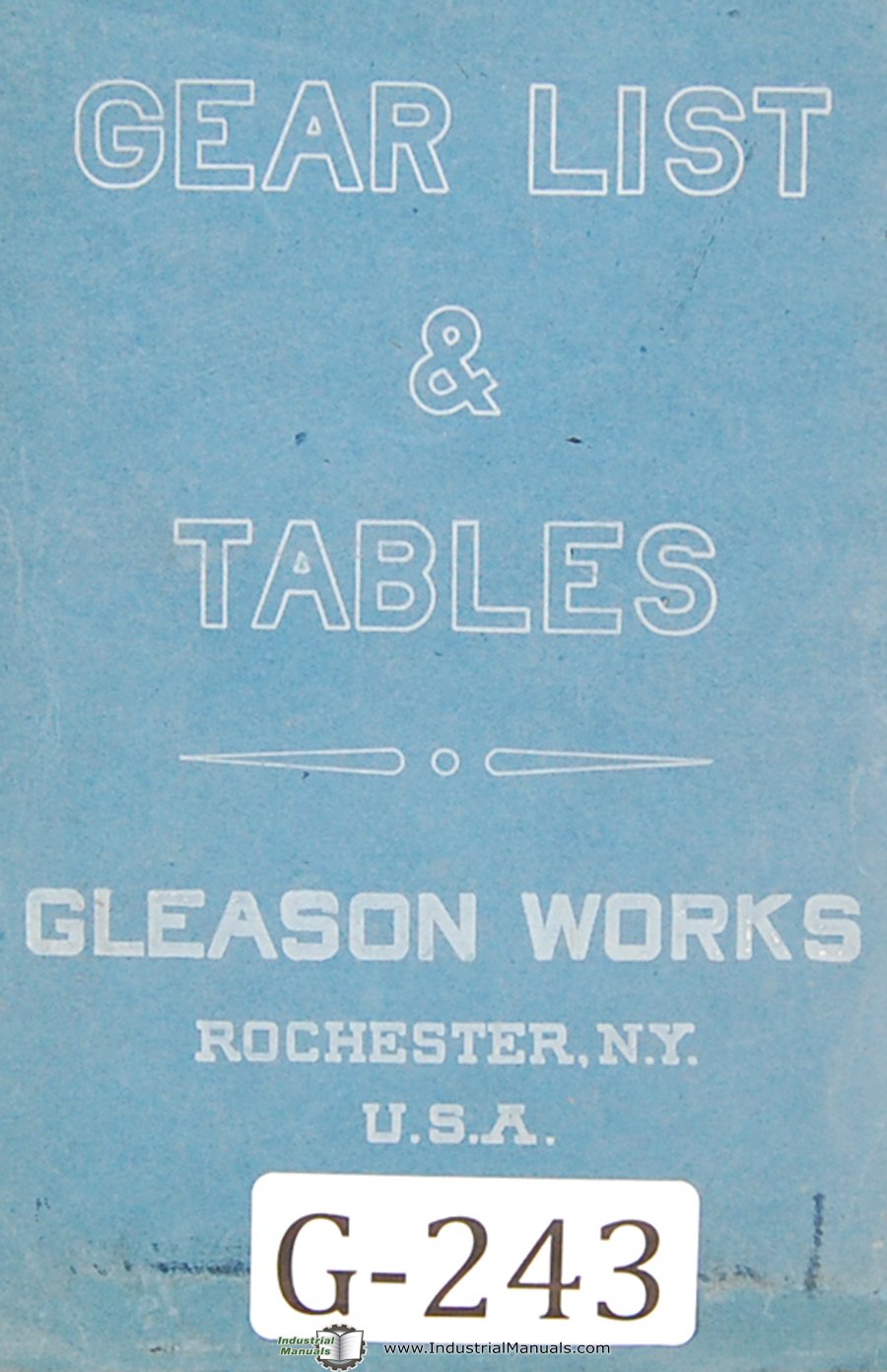 Gleason Gear List and Tables Manual: Gleason: Amazon.com: Books
