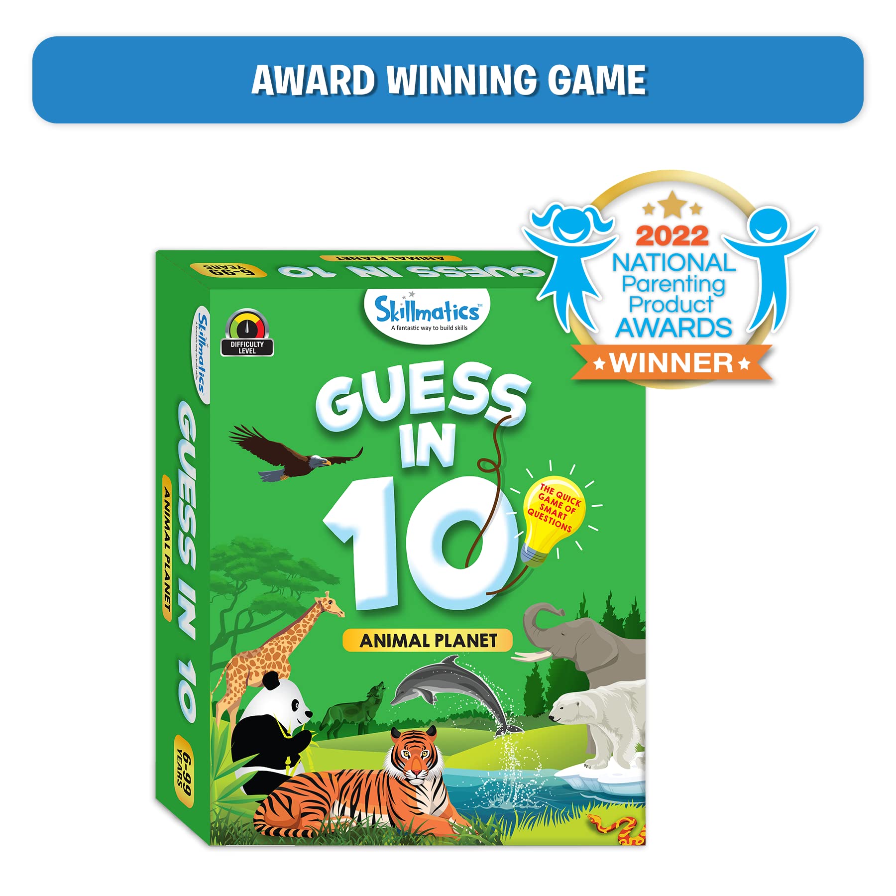 Skillmatics Card Game : Guess in 10 Animal Planet | Gifts for 6 Year ...