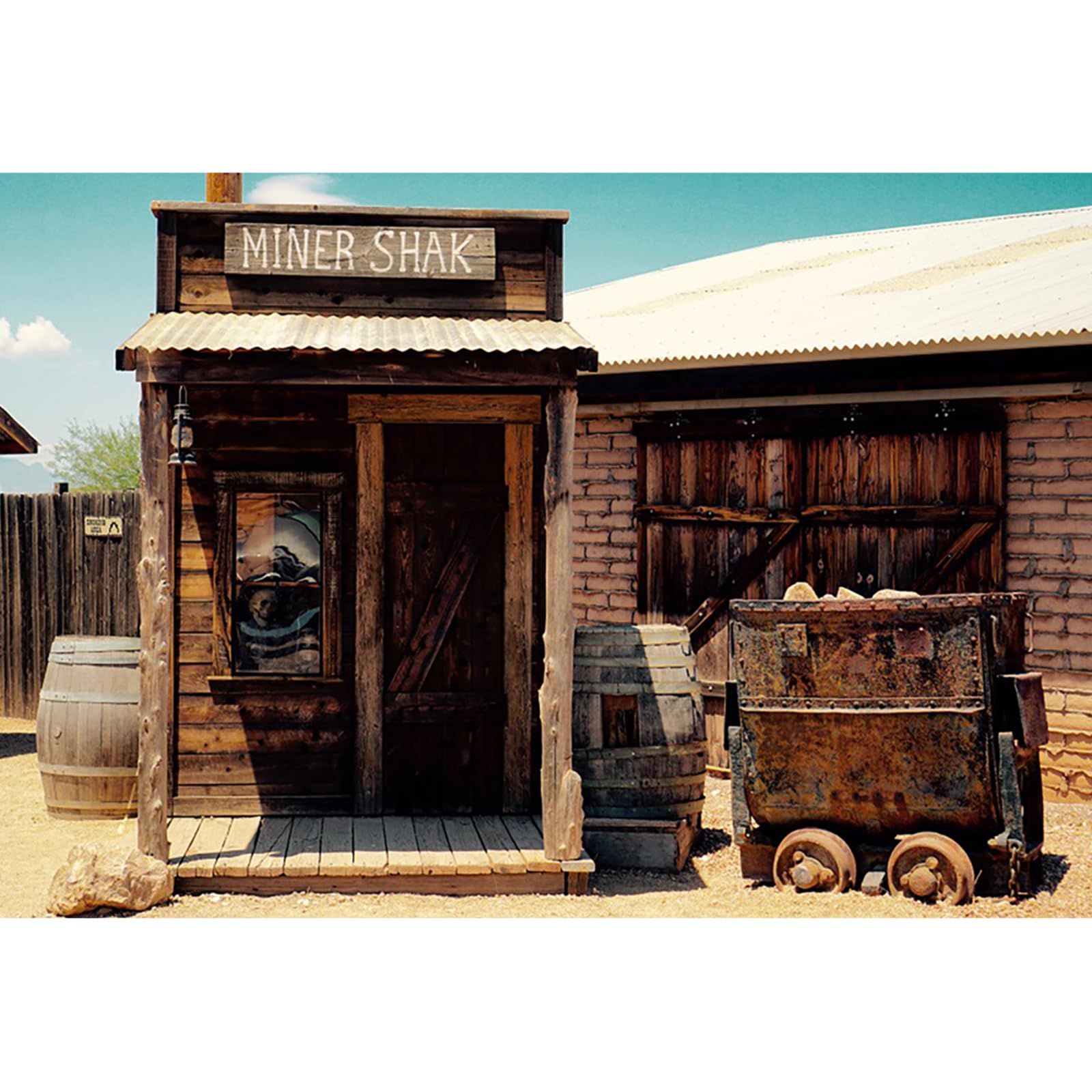 Amazon.com : DORCEV 7x5ft Old Western Cowboy Backdrop Wooden Vintage ...