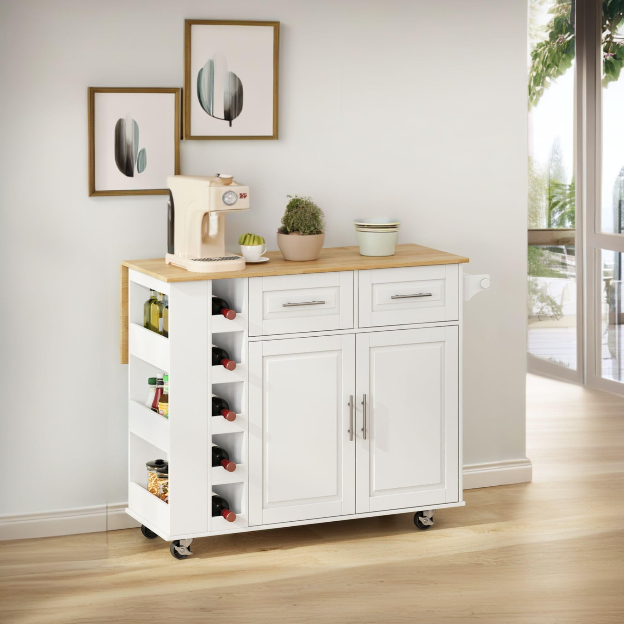 Snapklik.com : NicBex Kitchen Carts On Wheels Multi-Functional Kitchen ...