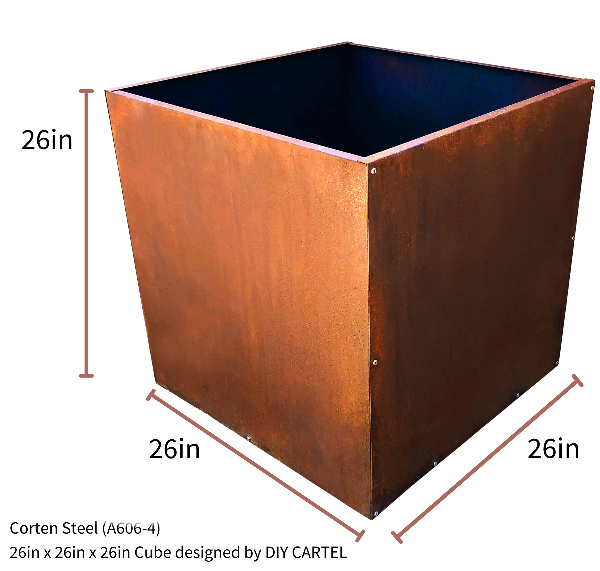 Buy Corten Steel Planter Box by DIY CARTEL - Industrial & Heavy Duty ...