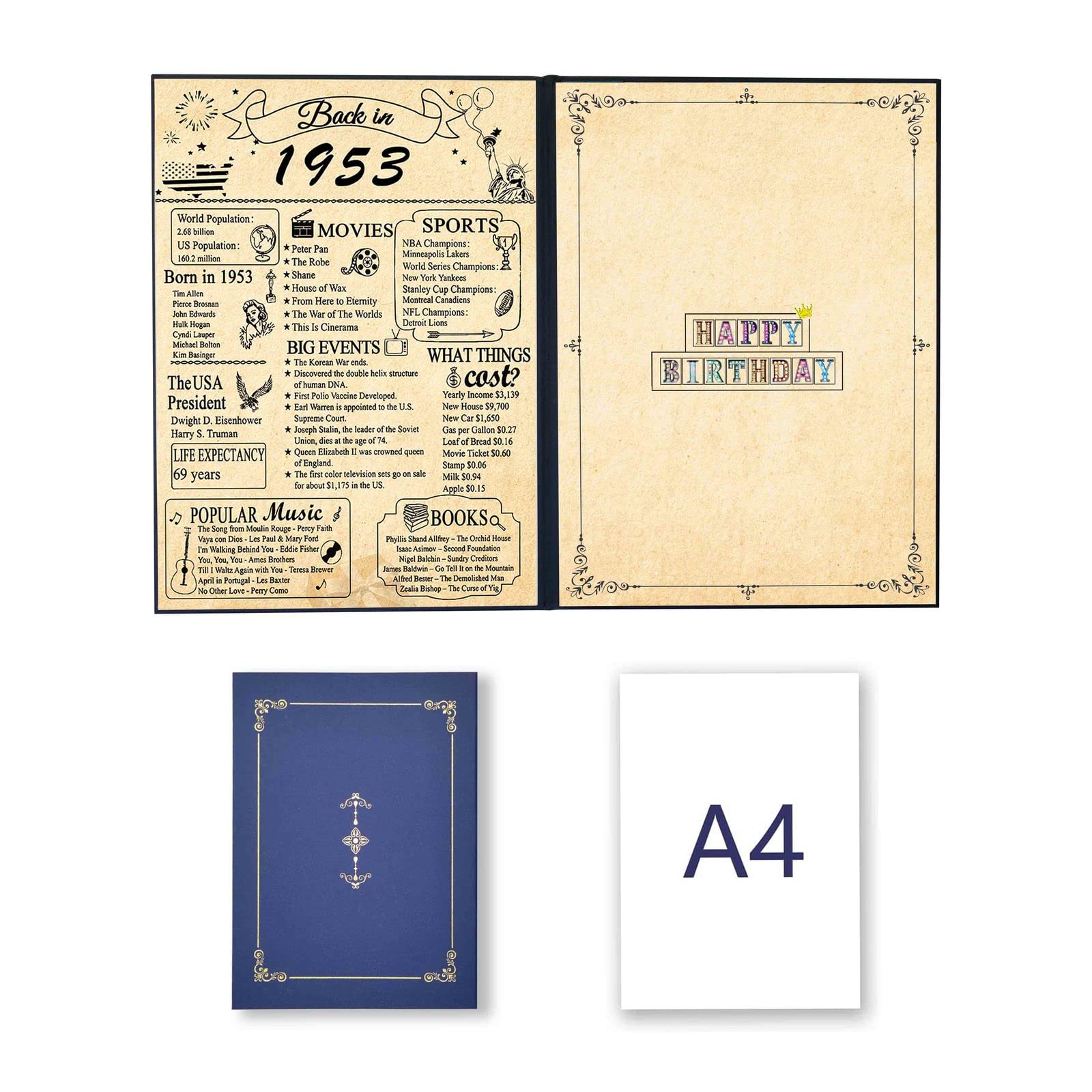 KOUZHAOA Bi-fold 70th Birthday Party Decor - Signature Board for Women ...