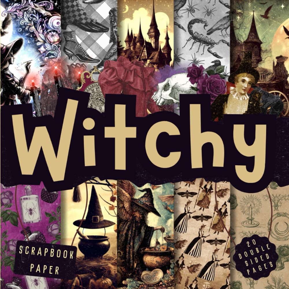 Scrapbook paper, Witchy ,20 Double Sided Sheets part two: Versatile ...