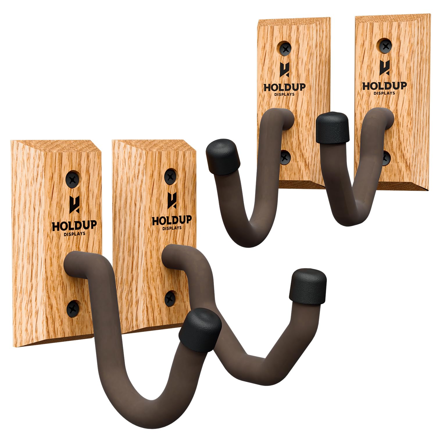 Snapklik.com : Hold Up Displays Oak Hardwood Gun Display 2 Pack - AR ...