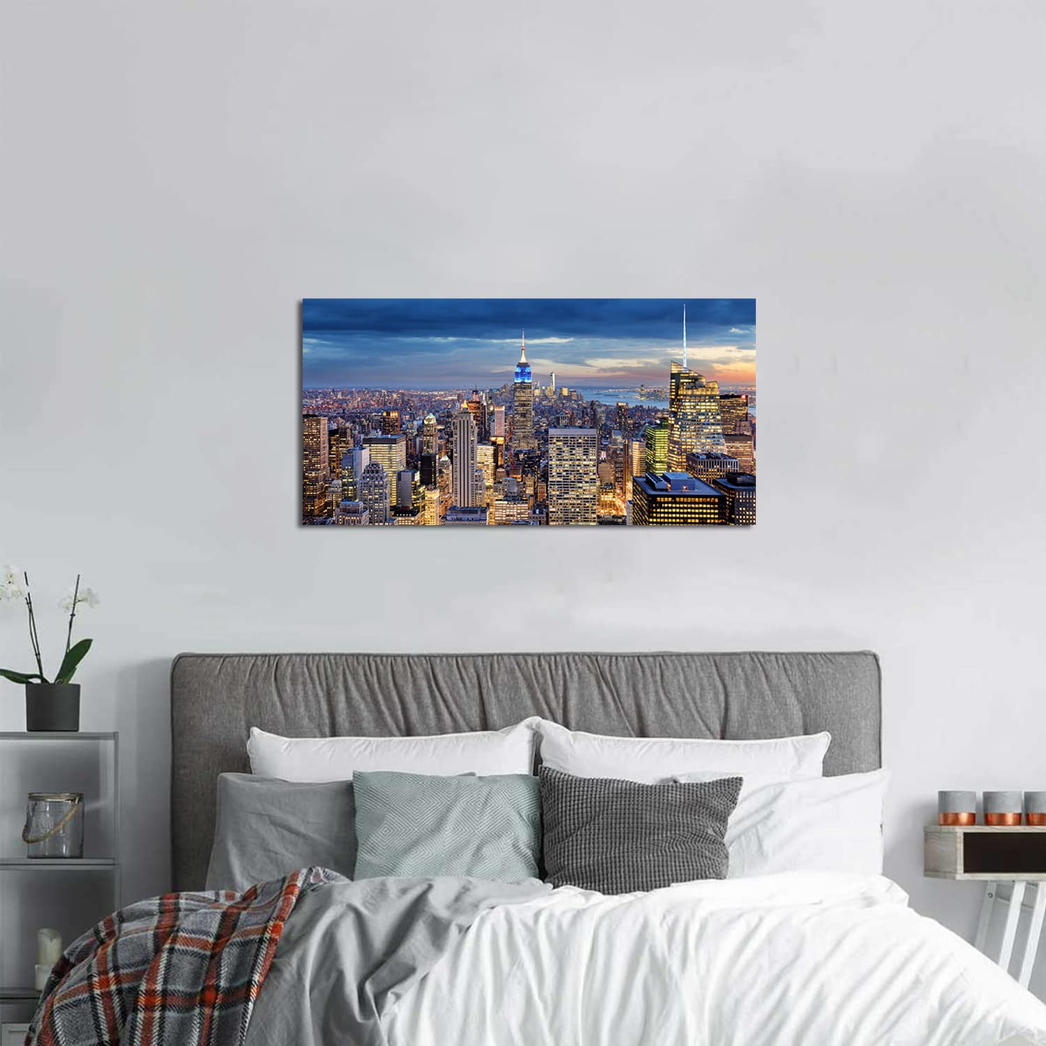 New York City Wall Art Decor NYC Skyline Wall Art Picture for Living ...