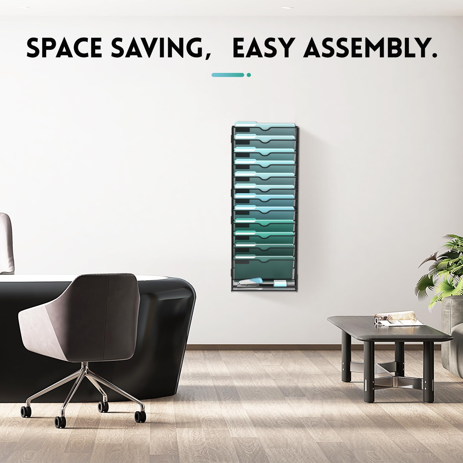 Snapklik.com : 13-Tier Wall File Organizer, Hanging Wall Files For ...
