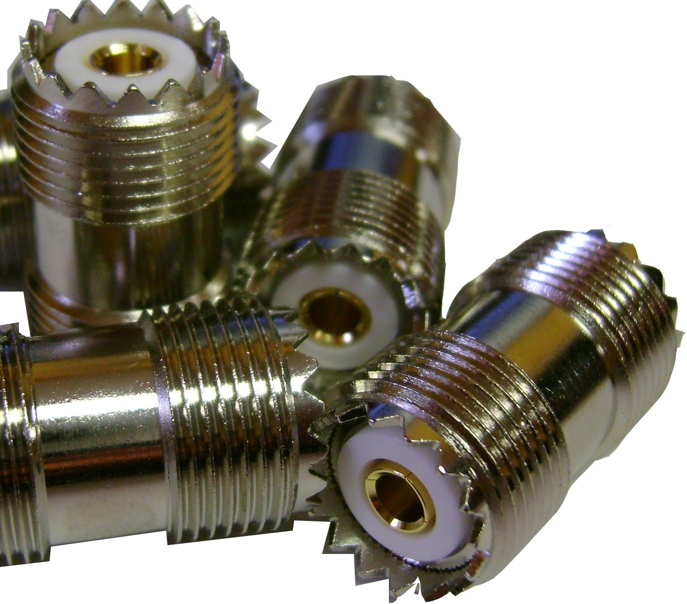 Amazon.com: Lot of 4 UHF Barrel Coax Connectors - Double Female ...