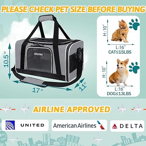 Snapklik.com : Petskd Pet Carrier 17x11x105 Delta American United ...