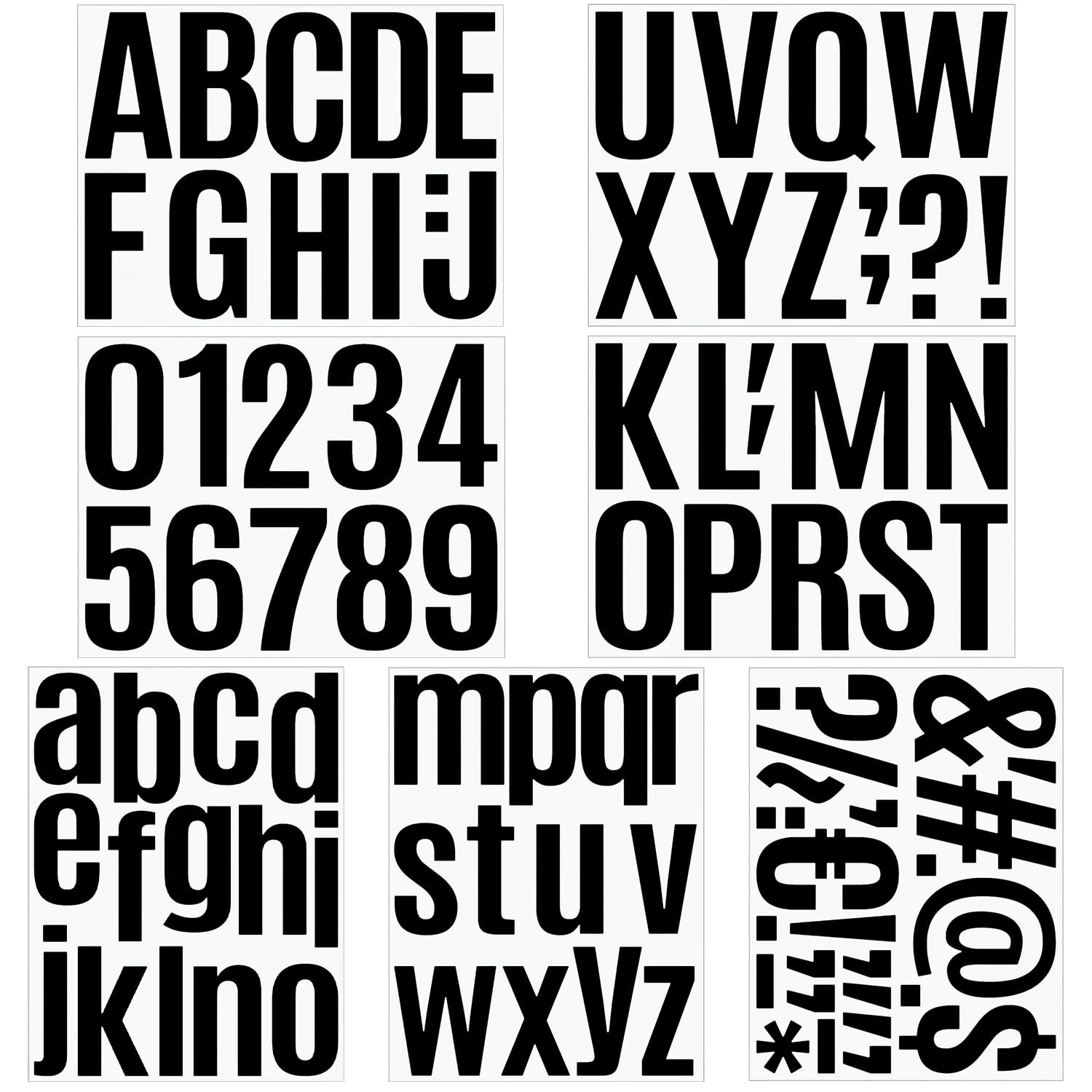 Vinyl Letter Stickers, 4inch Letter Stickers Large Alphabet Stickers ...