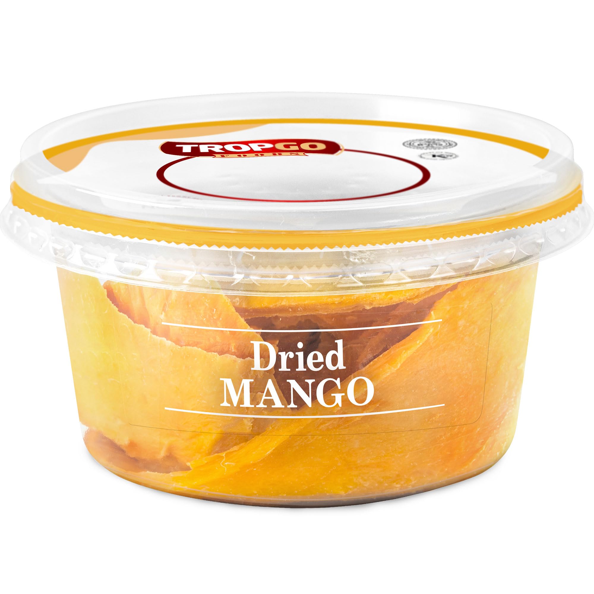 Tropgo Mango - Dried Fruit Bites in Tubs 125g - Lunchbox Snacks - No ...