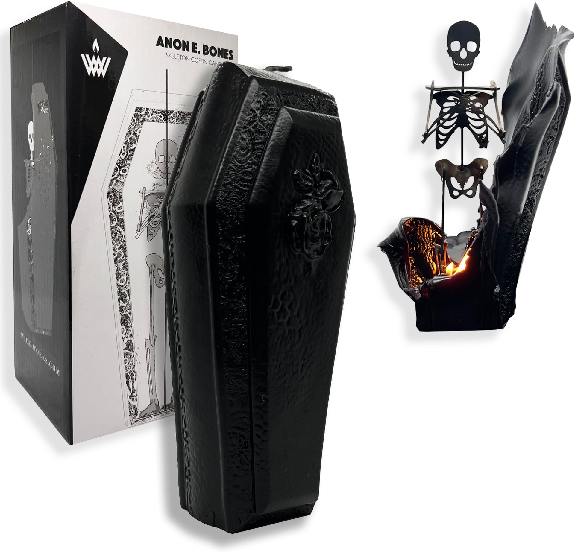 Amazon.com: Sacred Luxury Skull Candle Set - Witchy Gifts for women ...