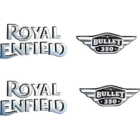 Royal Enfield Original Design Royal Enfield Bullet 350 Sticker - Set of ...