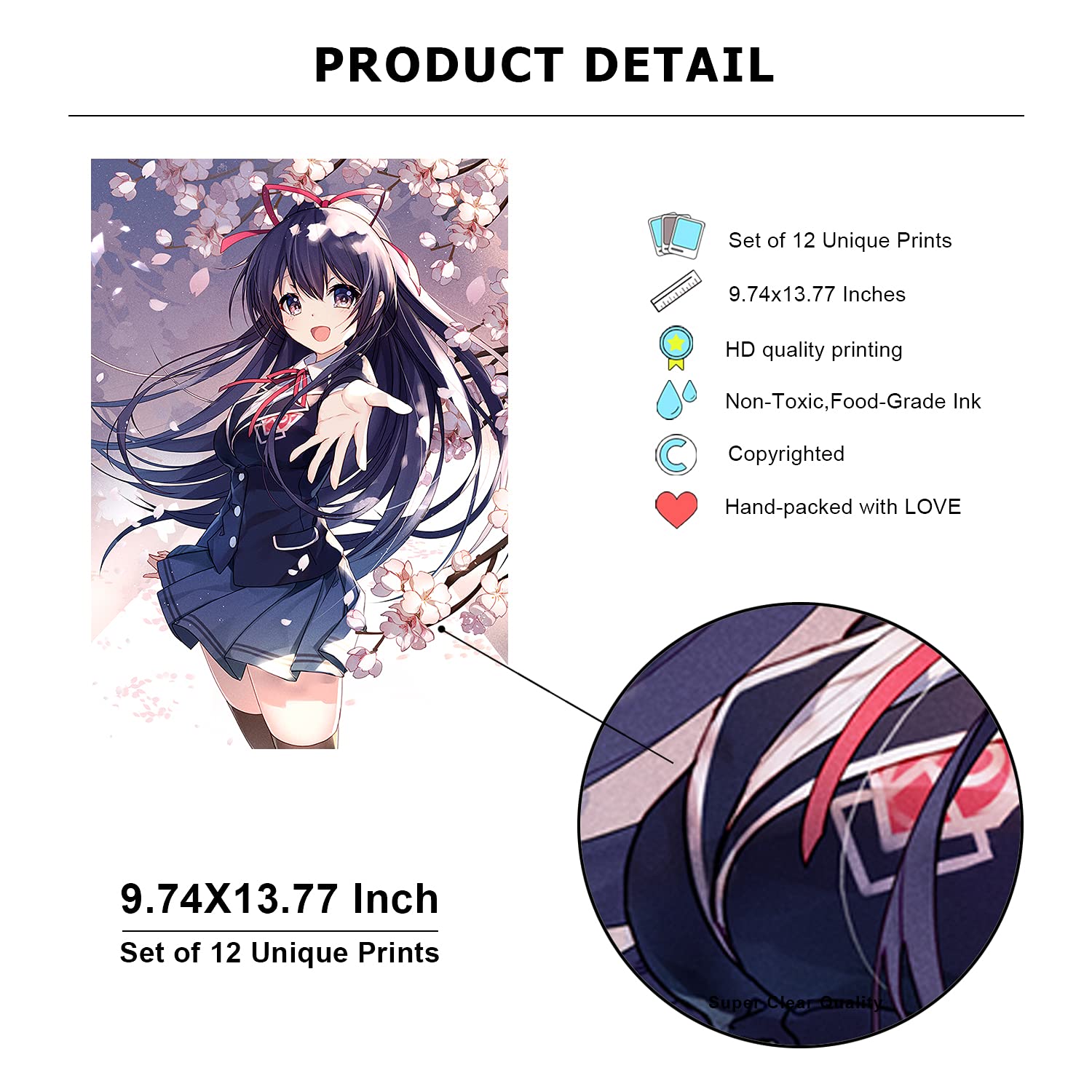 Buy Date A Live Poster Set of Set of 12 PCS 9.74In x13.77In(35x24.75cm ...