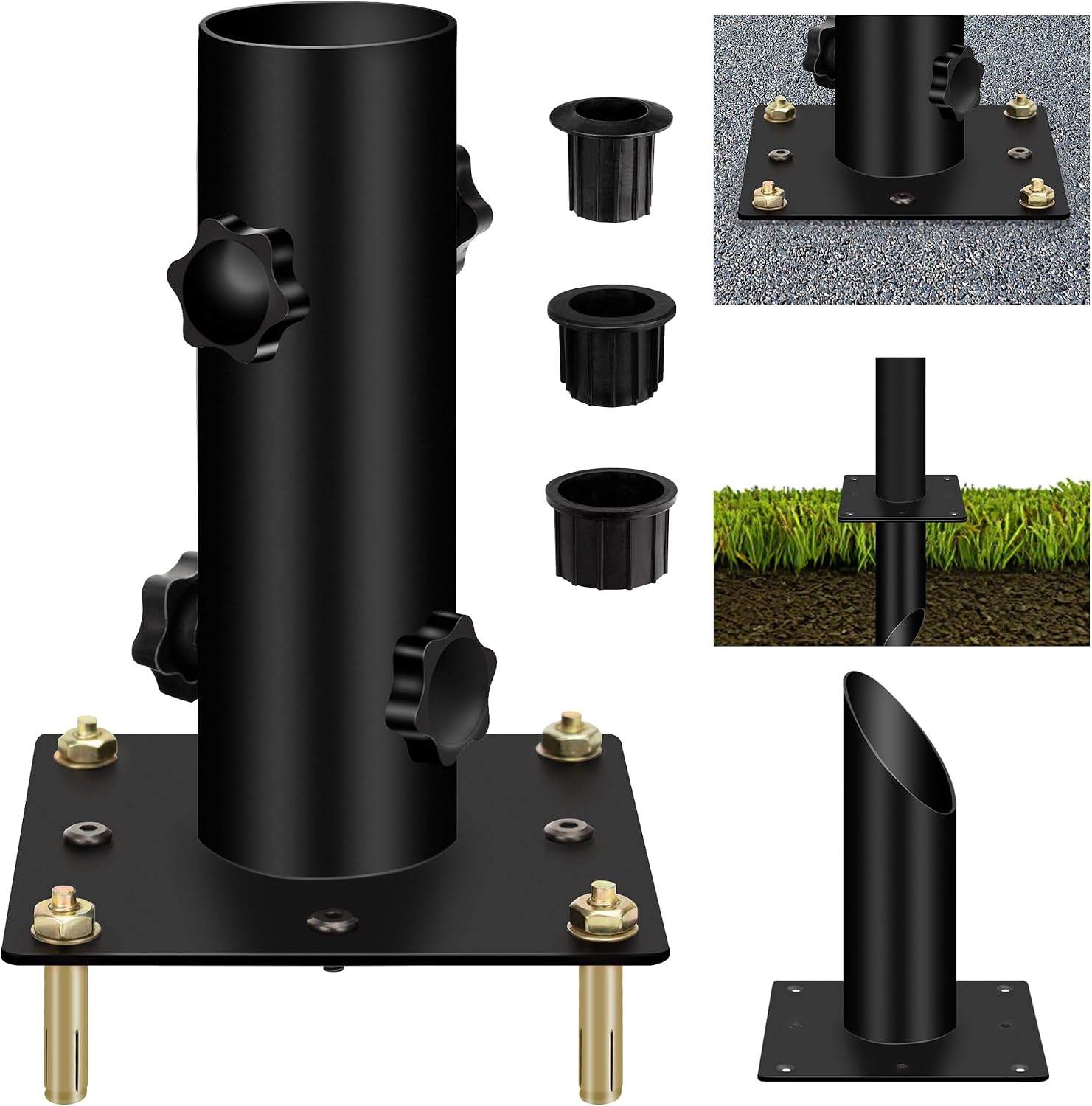 Amazon.com : JEXALINE Outdoor Umbrella Base Stand,Heavy Duty Umbrella ...