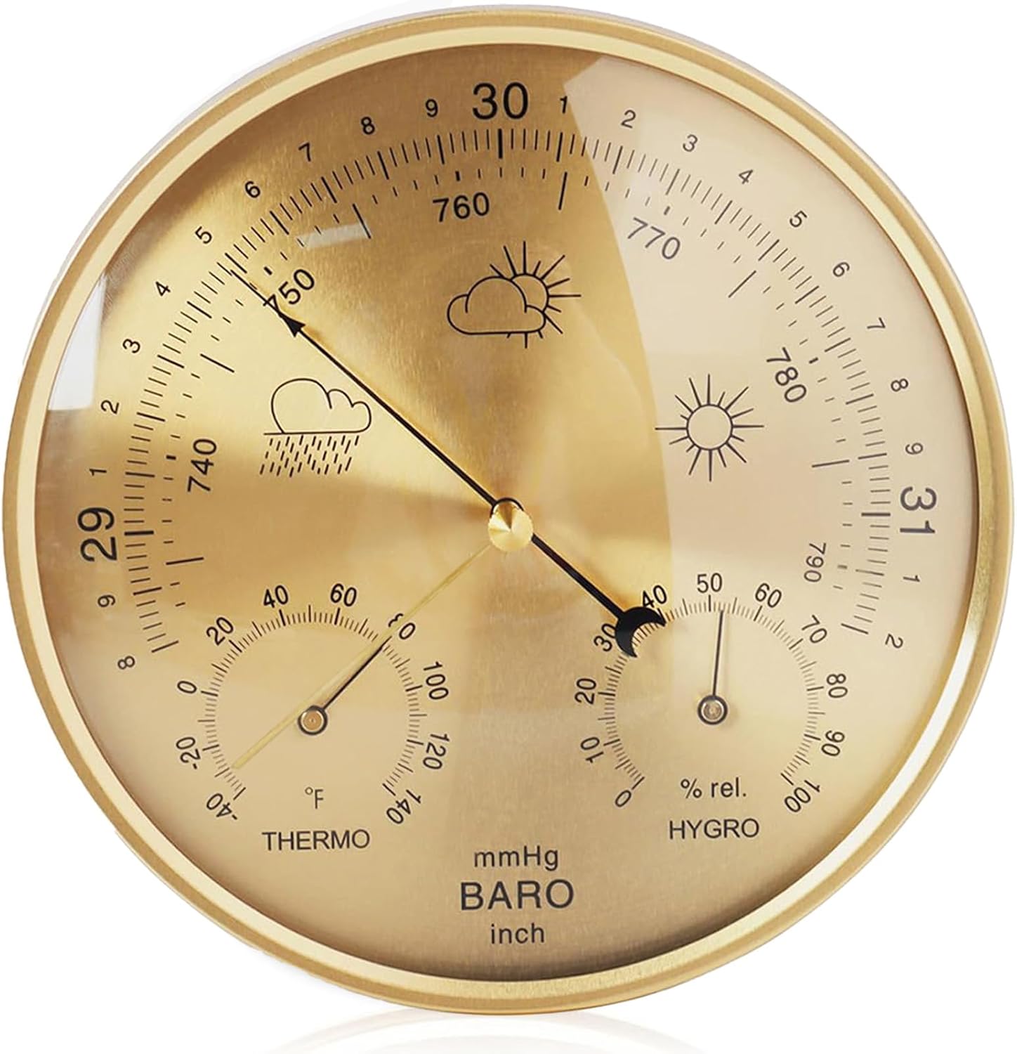 Amazon.com: 3 in 1 Wall Hanging Thermometer All-Season Accurate Weather ...