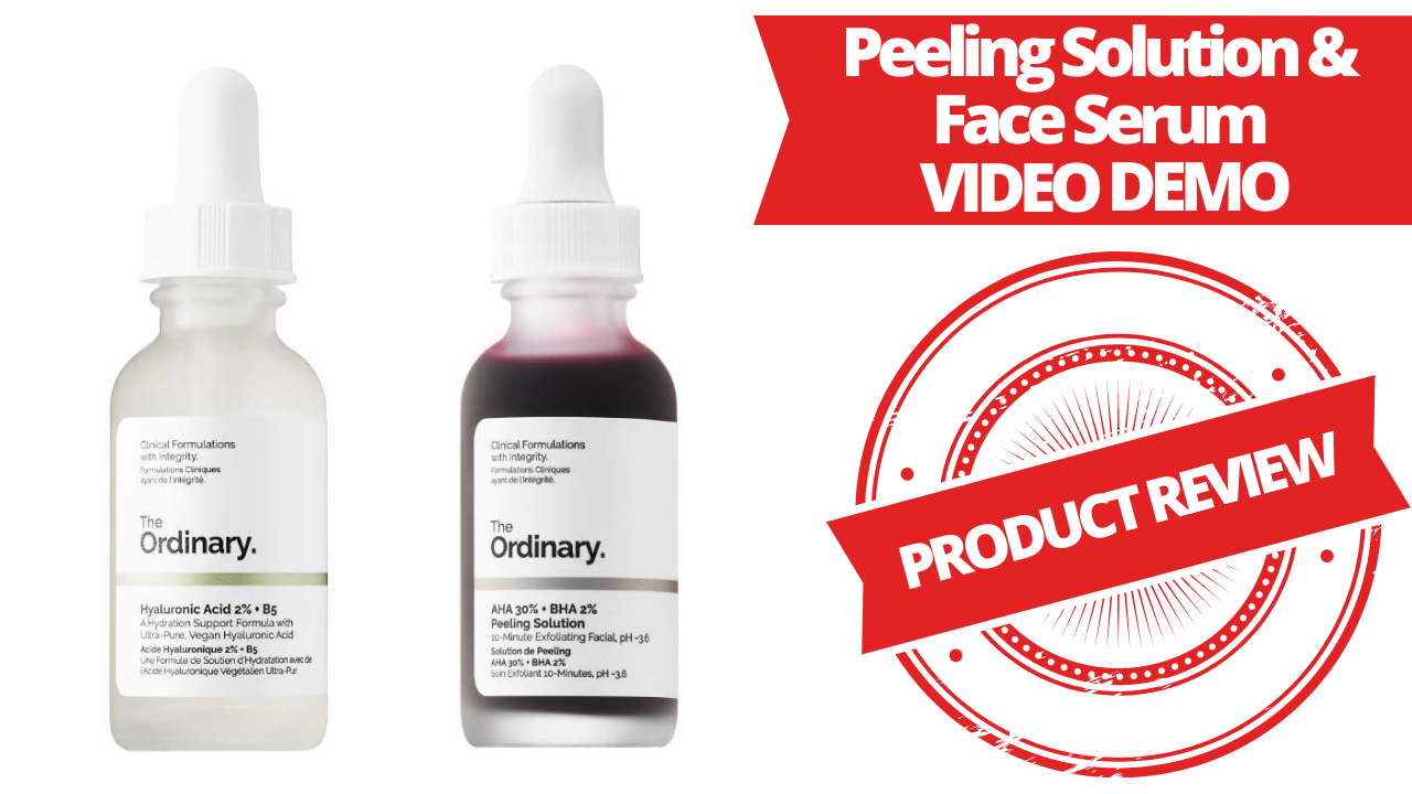 Watch The Ordinary Peeling Solution & Hyaluronic Face Serum Review on ...