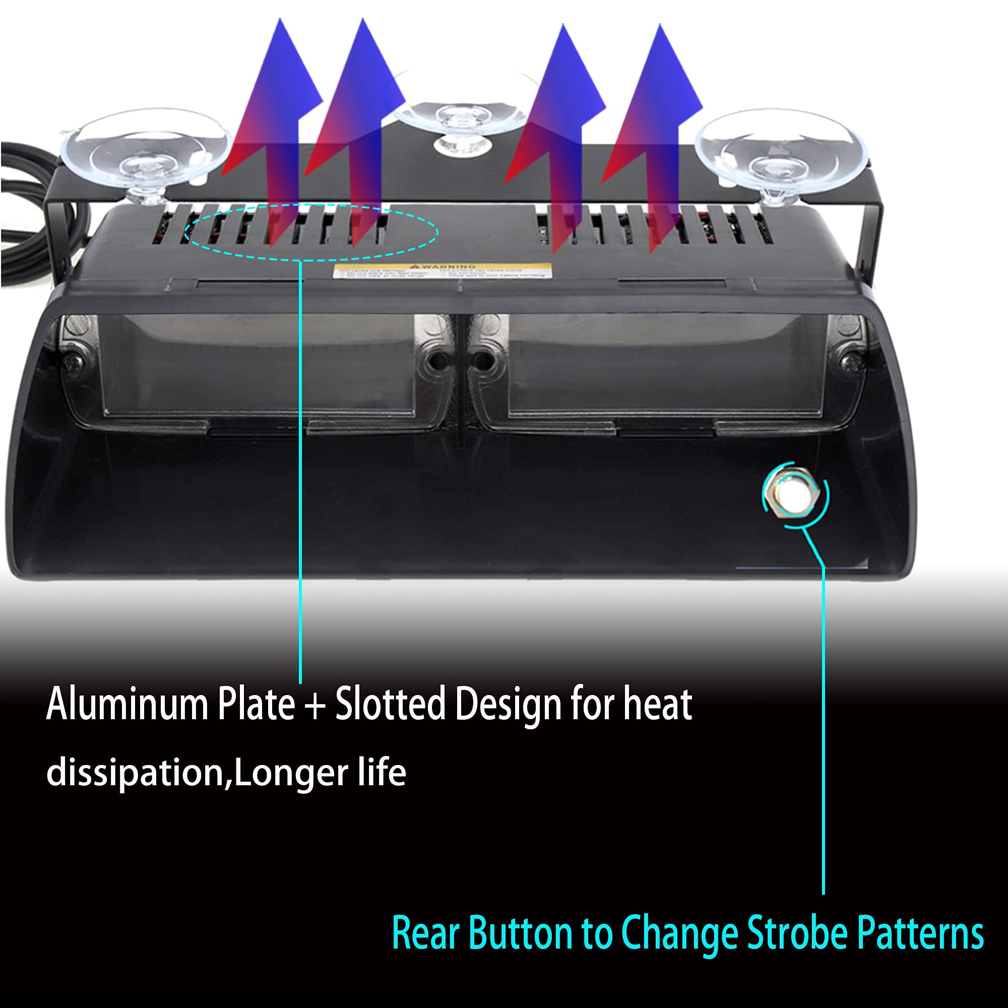 Snapklik.com : UWDESY 16 LED High Intensity Emergency Hazard Warning ...