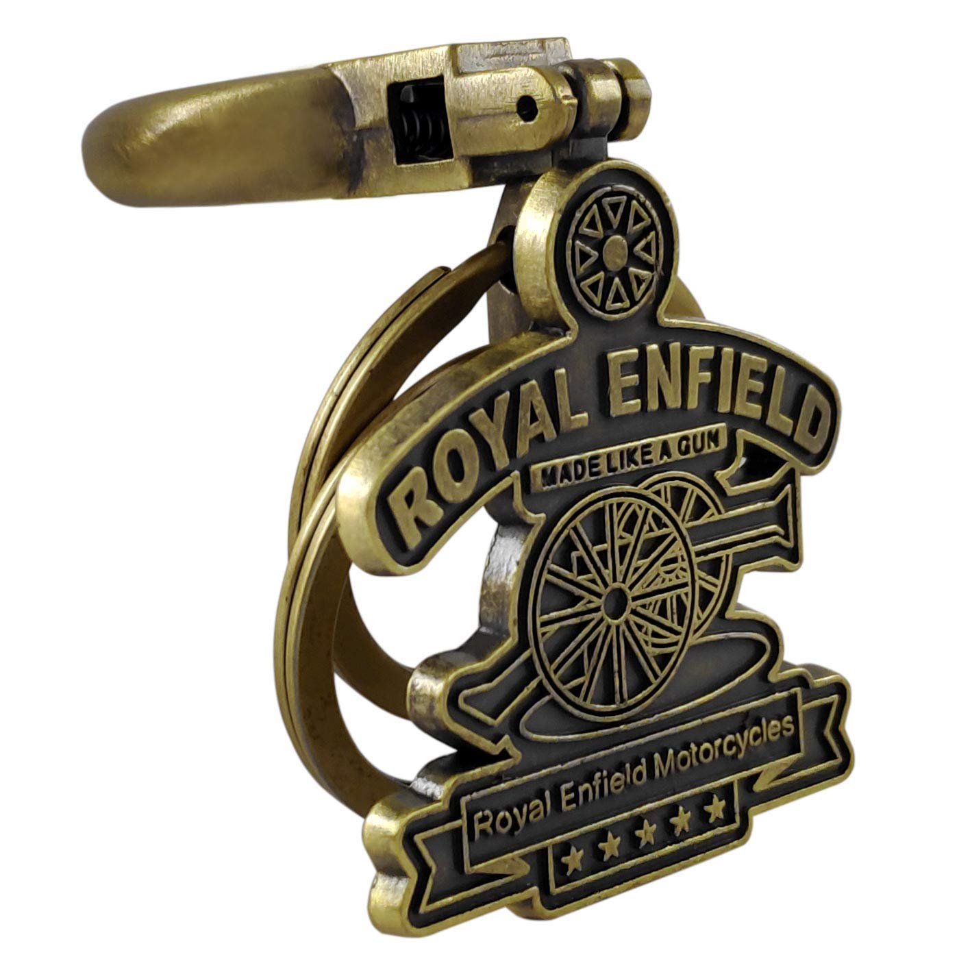 MAPLE Premium Royal Enfield Bike Keychain Bronze Metal Bullet Keyring ...