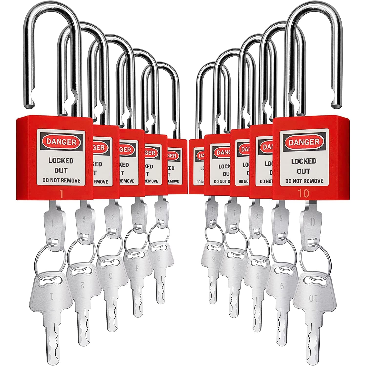 Snapklik.com : SAFBY Lockout Tagout Locks, Safety Padlock, Keyed ...