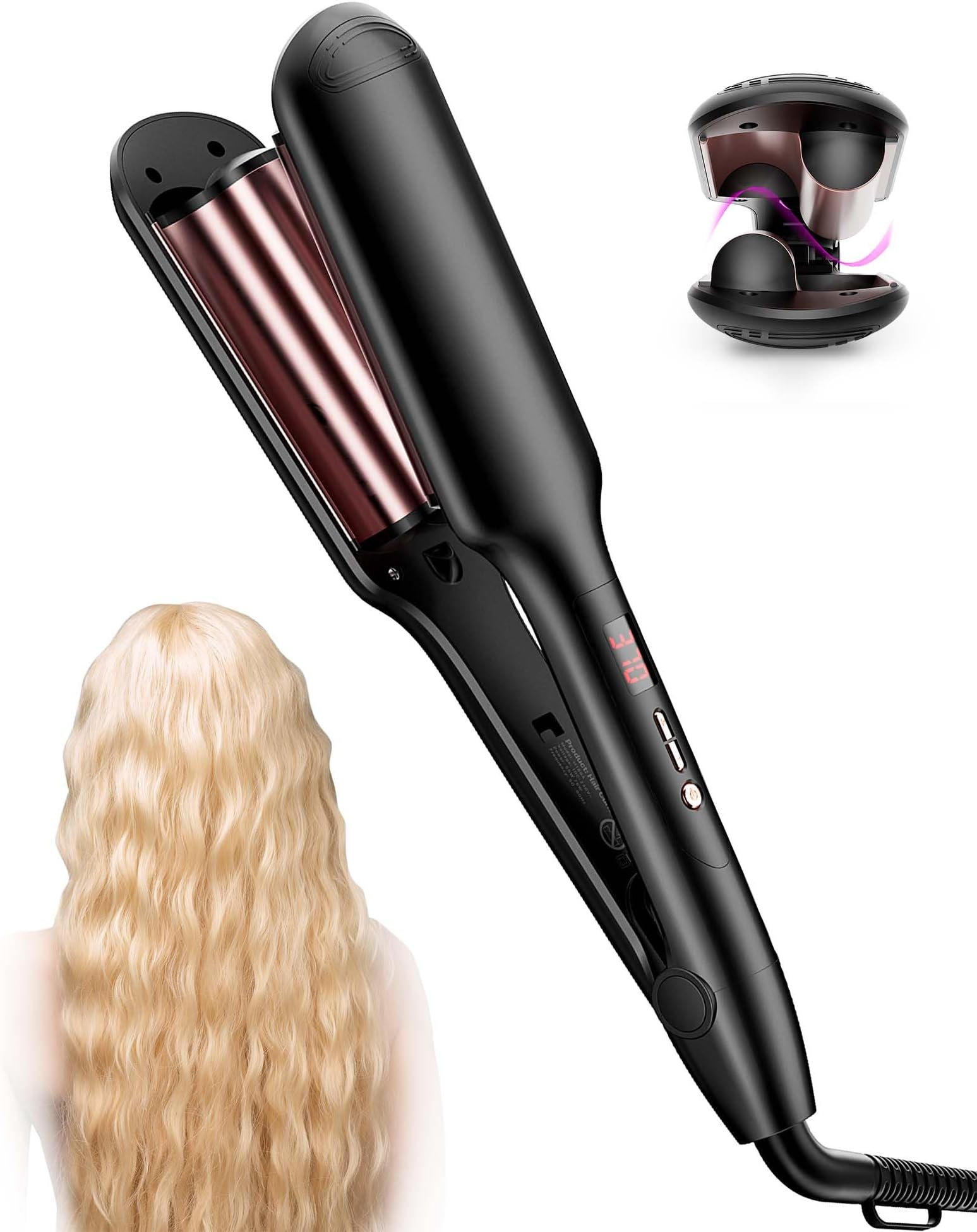 Amazon.com: Beurer HT65 4-in-1 Wave Styler, 3 Barrel Curling Iron and ...