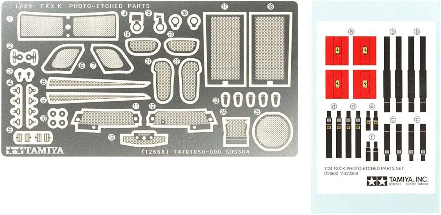 Amazon.com: TAMIYA America, Inc 1 24 FXX K Photo-Etched Parts Set ...