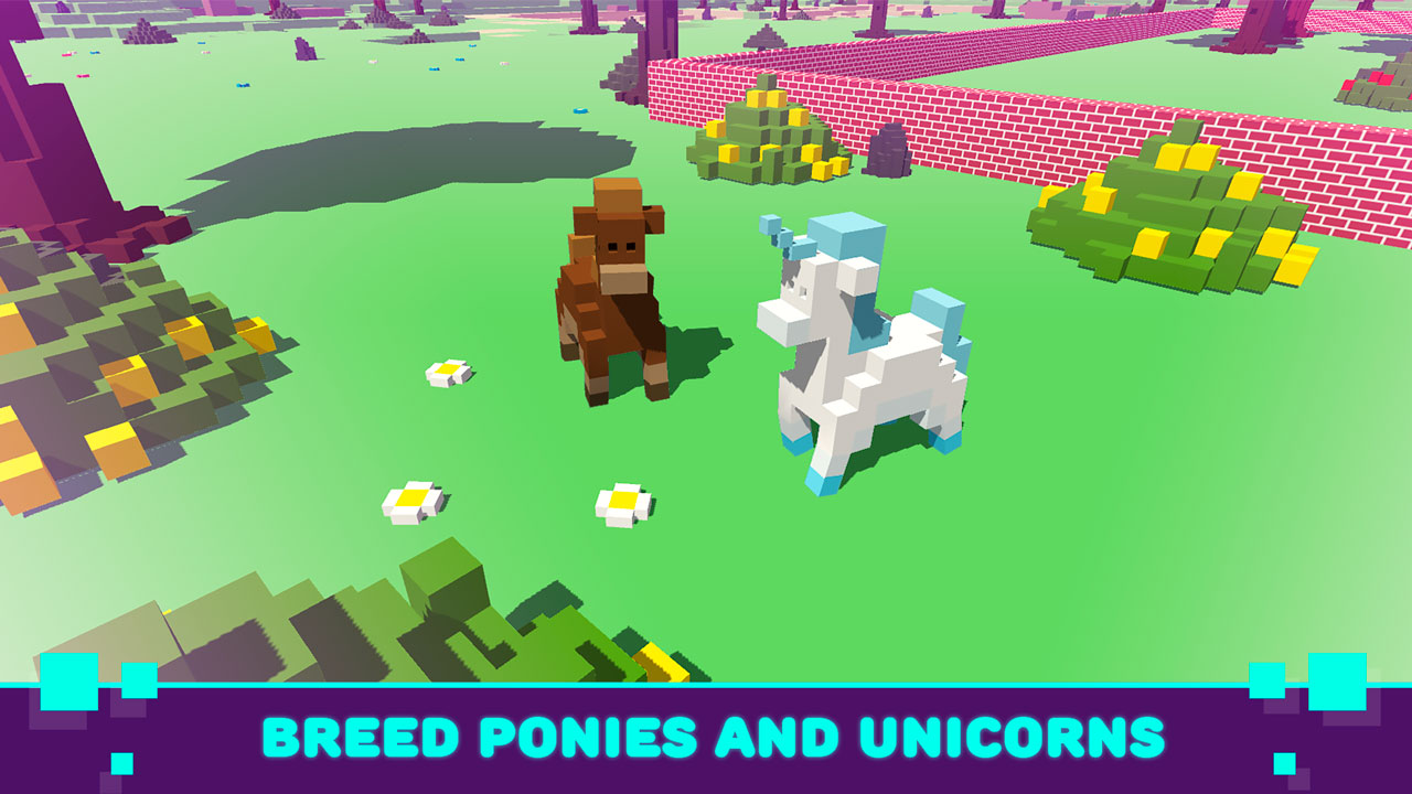 Bright World Magic Friendship Ponies Stable: Pink Unicorn Crafting Game ...
