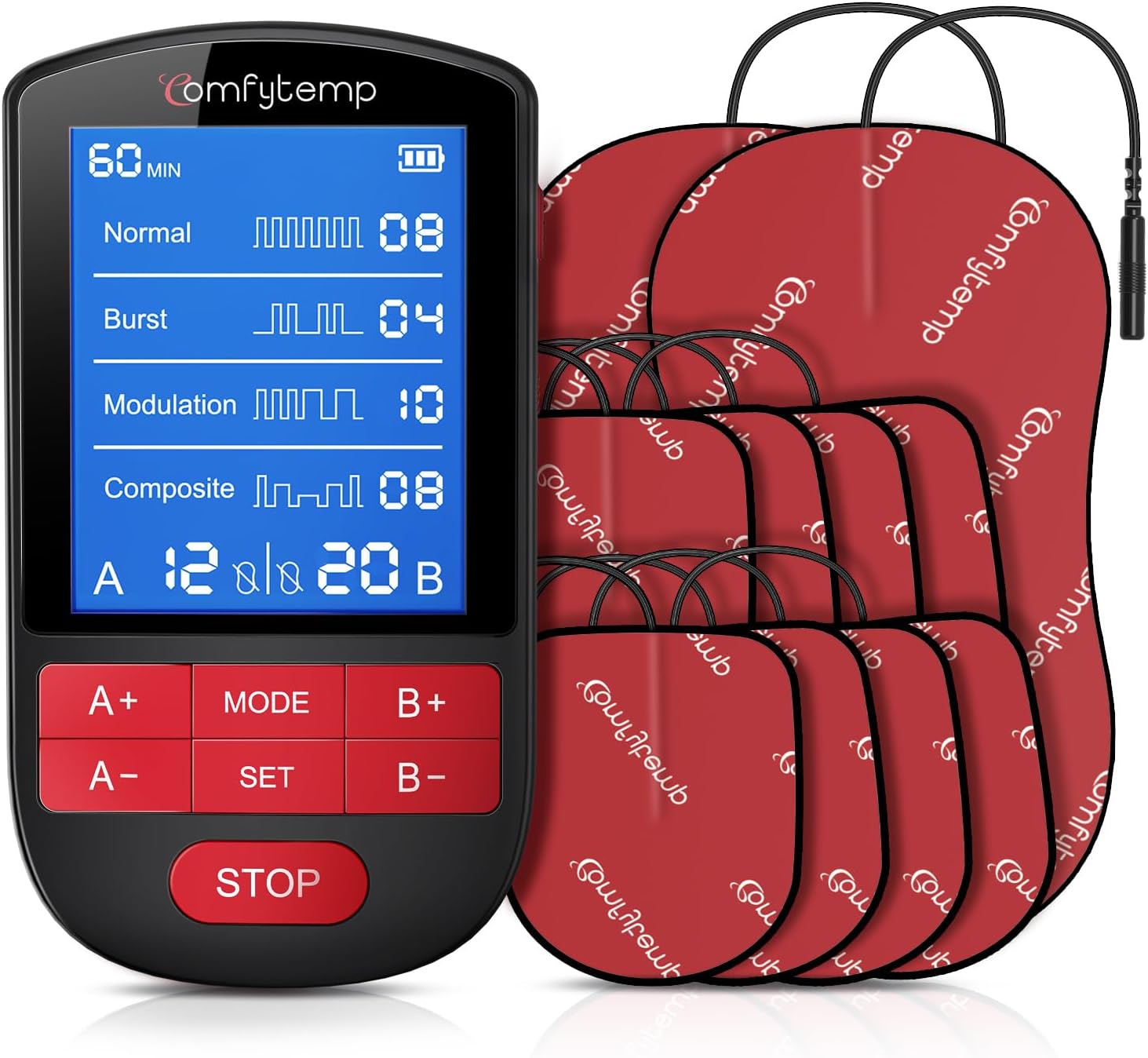 Amazon.com: Comfytemp TENS Unit Muscle Stimulator for Back Pain Relief ...
