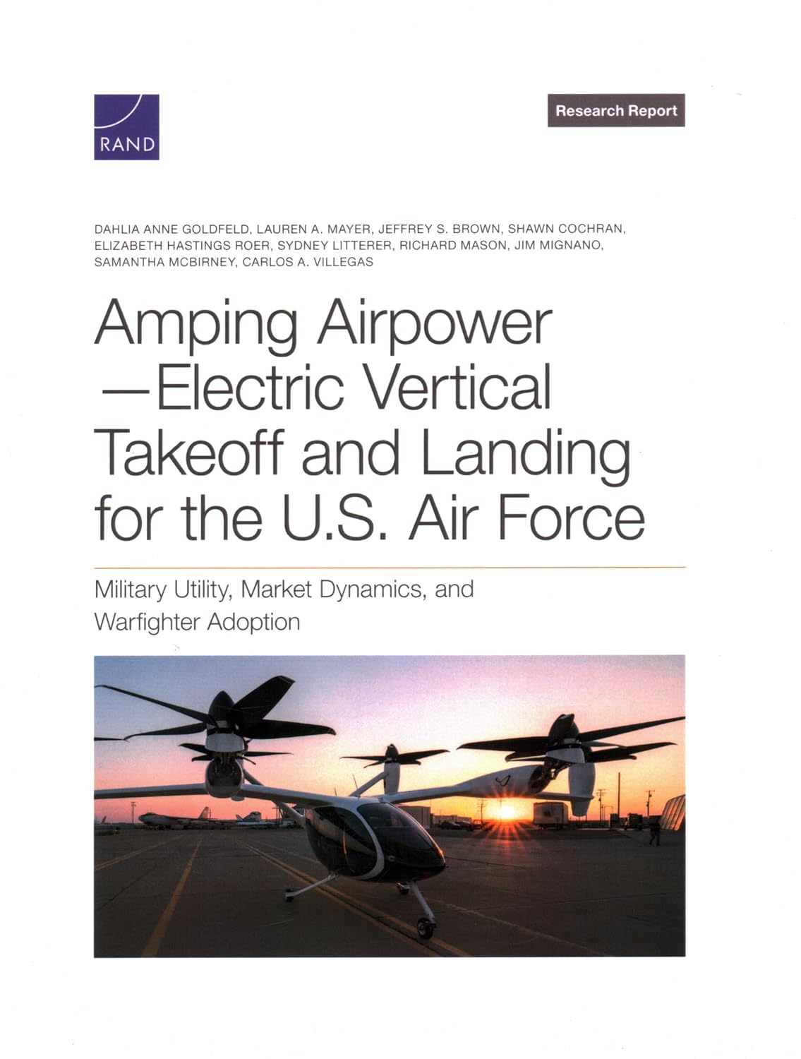 Amping Airpower―Electric Vertical Takeoff and Landing for the U.S. Air ...