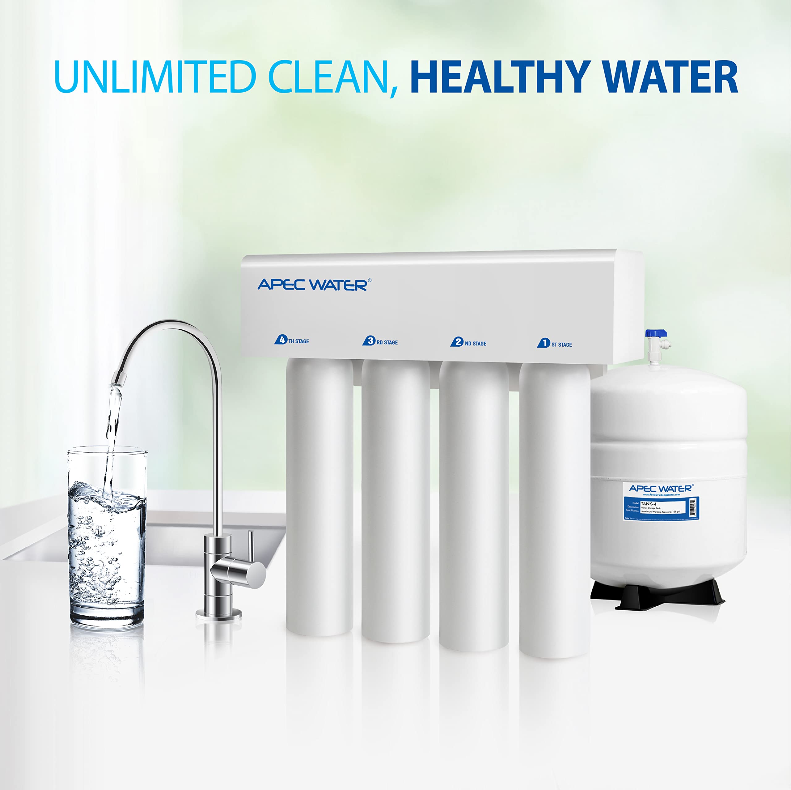 APEC Water Systems RO-Twist Supreme 75 GPD Quick Change Twist Filter ...