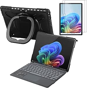 Amazon.com: Surface Pro 11 Case with Keyboard, Screen Protector Set 13 ...