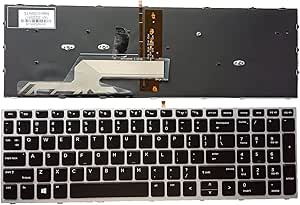 Amazon.com: Tiugochr Laptop Replacement US Layout with Backlight Keyboard for Hp Probook 450 G5 ...