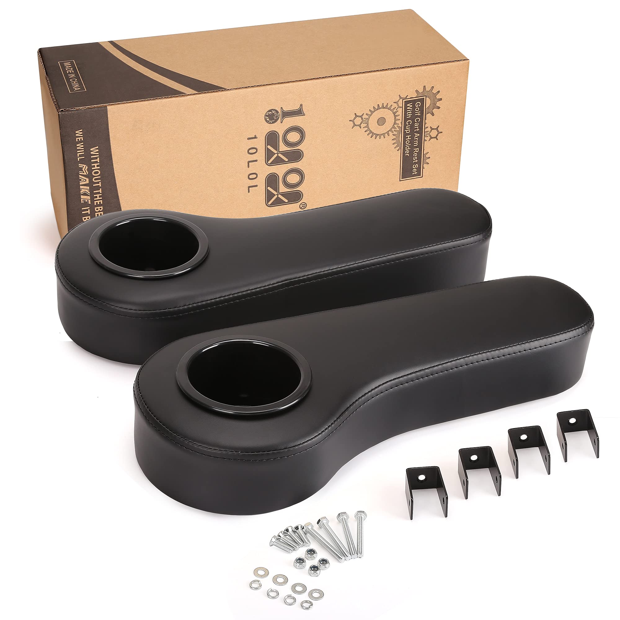 Buy 10L0L Golf Cart Rear Seat Kit Arm Rest Set With Cup Holder For Club Car EzGo Yamaha Online buy-10l0l-golf-cart-rear-seat-kit-arm-rest-set-with-cup-holder-for-club-car-ezgo-yamaha-online