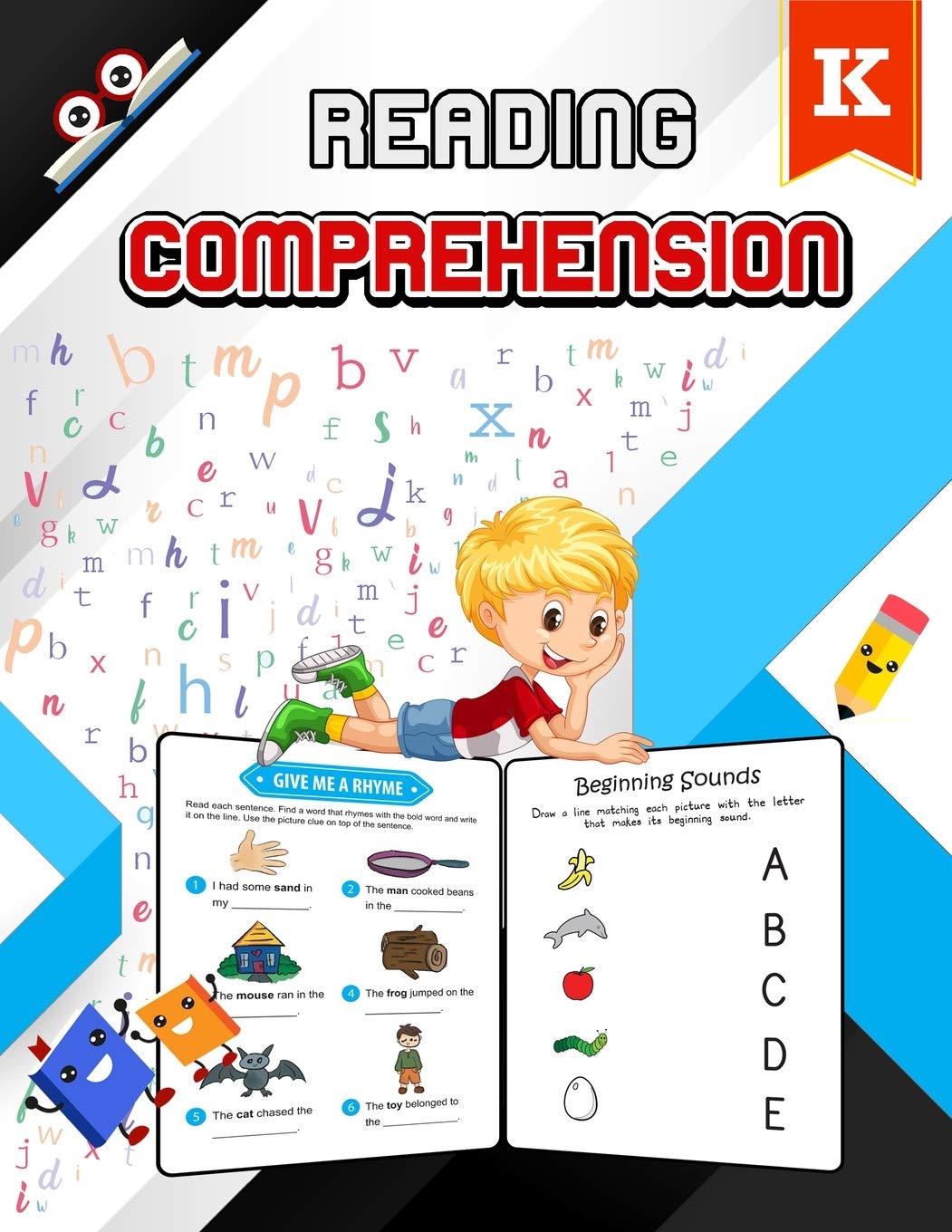 Reading Comprehension Activity Workbook Preschool And Kindergarten ...