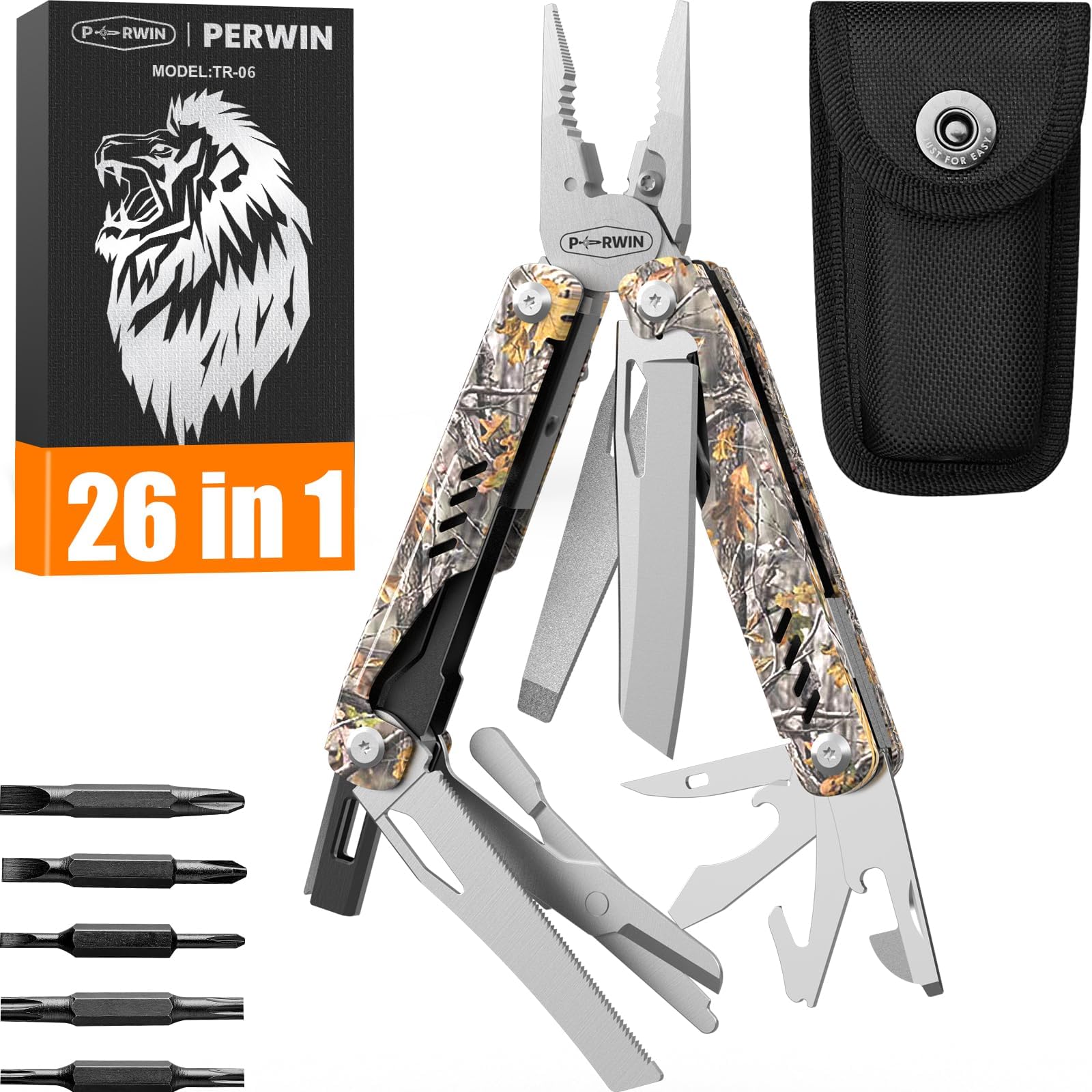 THE FRONT Multitool 19 in 1 Multitools Pliers with Detachable Scissors ...