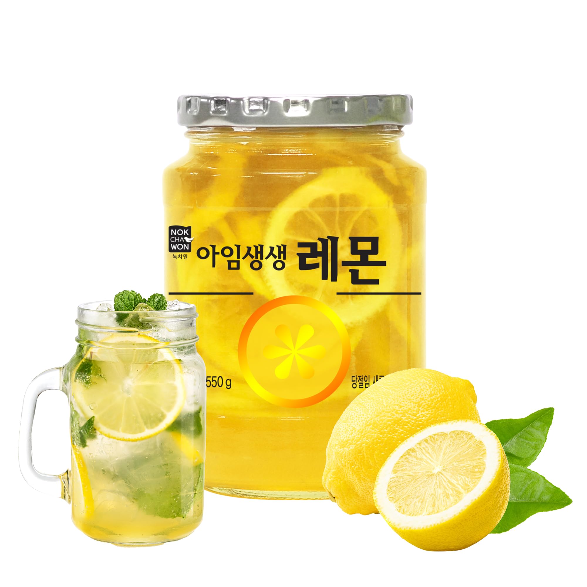 Amazon.com: [Nokchawon] Im SaengSaeng Korea Lemon Tea, Squash, Lemon ...