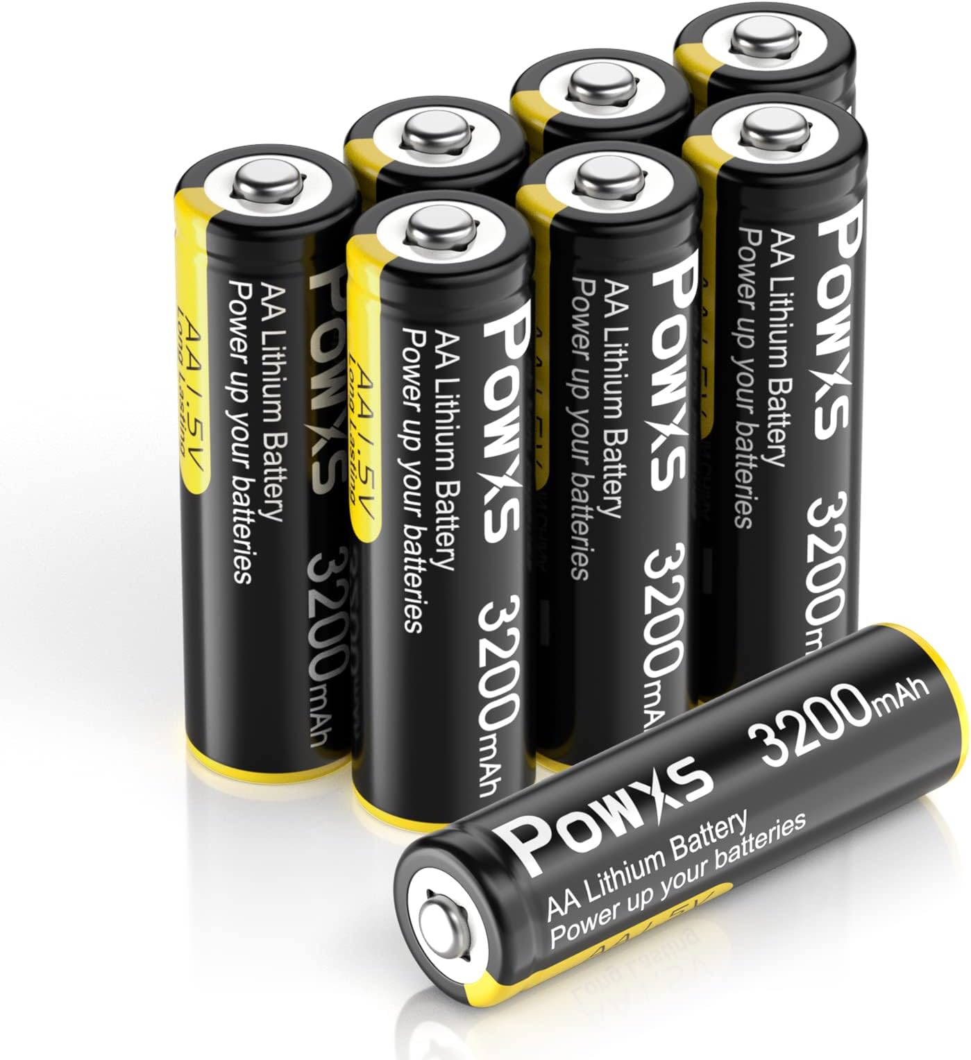 1.5V AA Rechargeable Batteries,3500mWh Lithium Batteries AA,8 Counts AA ...