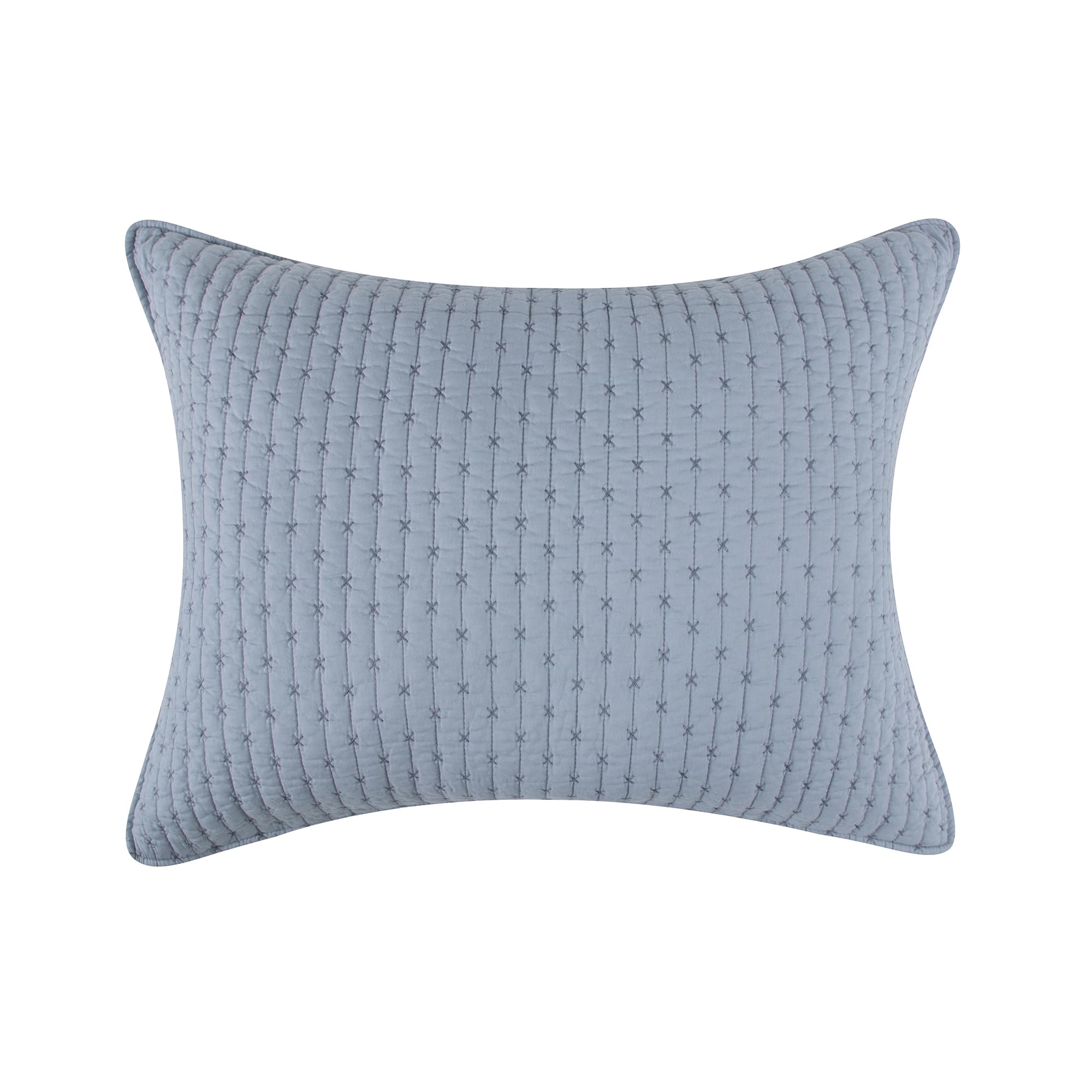 Amazon.com: Levtex Home - Cross Stitch Quilt - Standard Sham - Cross ...