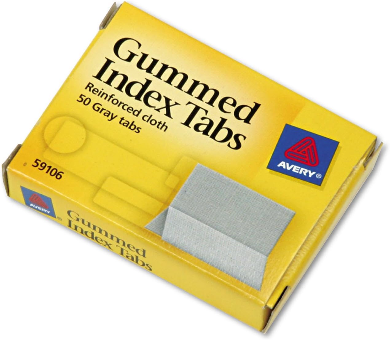 Amazon.com: Index Tab, Gummed, 1"x13/16" Gray Cloth, 50/Pack AVE59106 ...