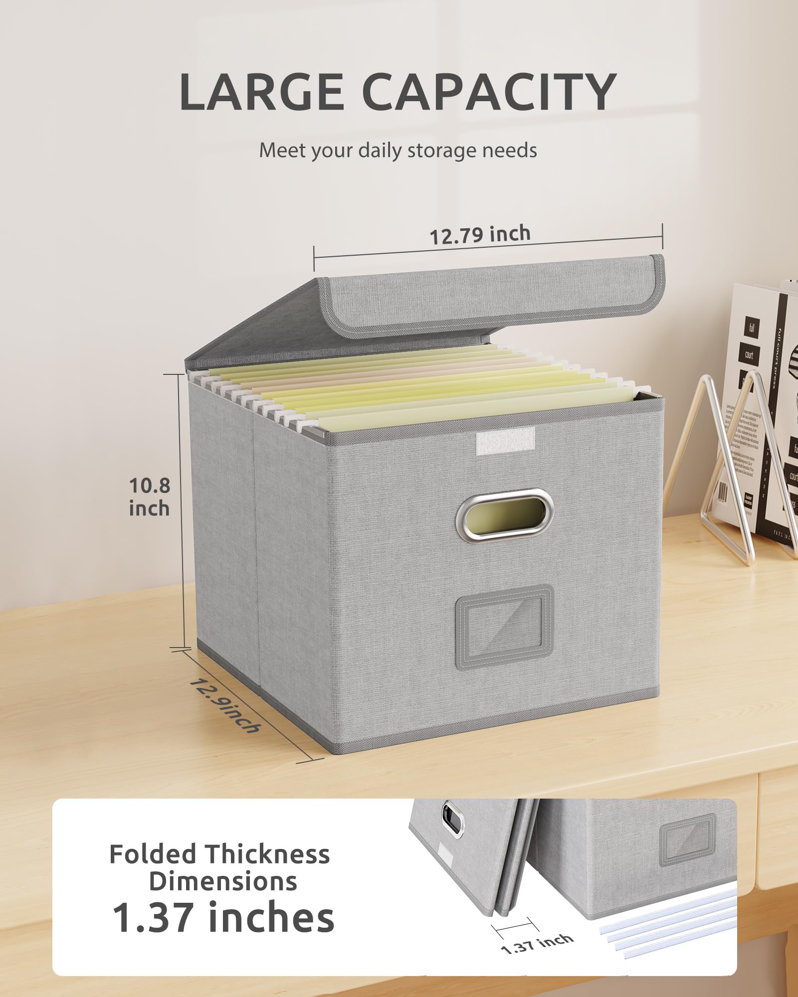 Snapklik.com : Oterri 2 Pack File Organizer Box,File Box,Small File ...