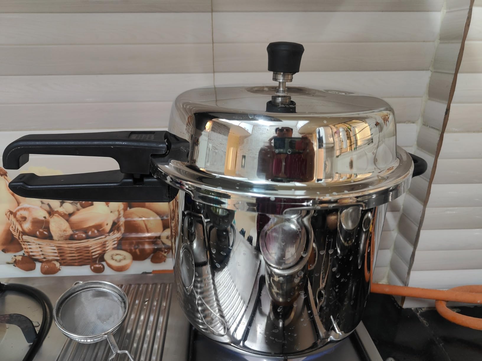 Butterfly Blue Line Stainless Steel Outer Lid Pressure Cooker