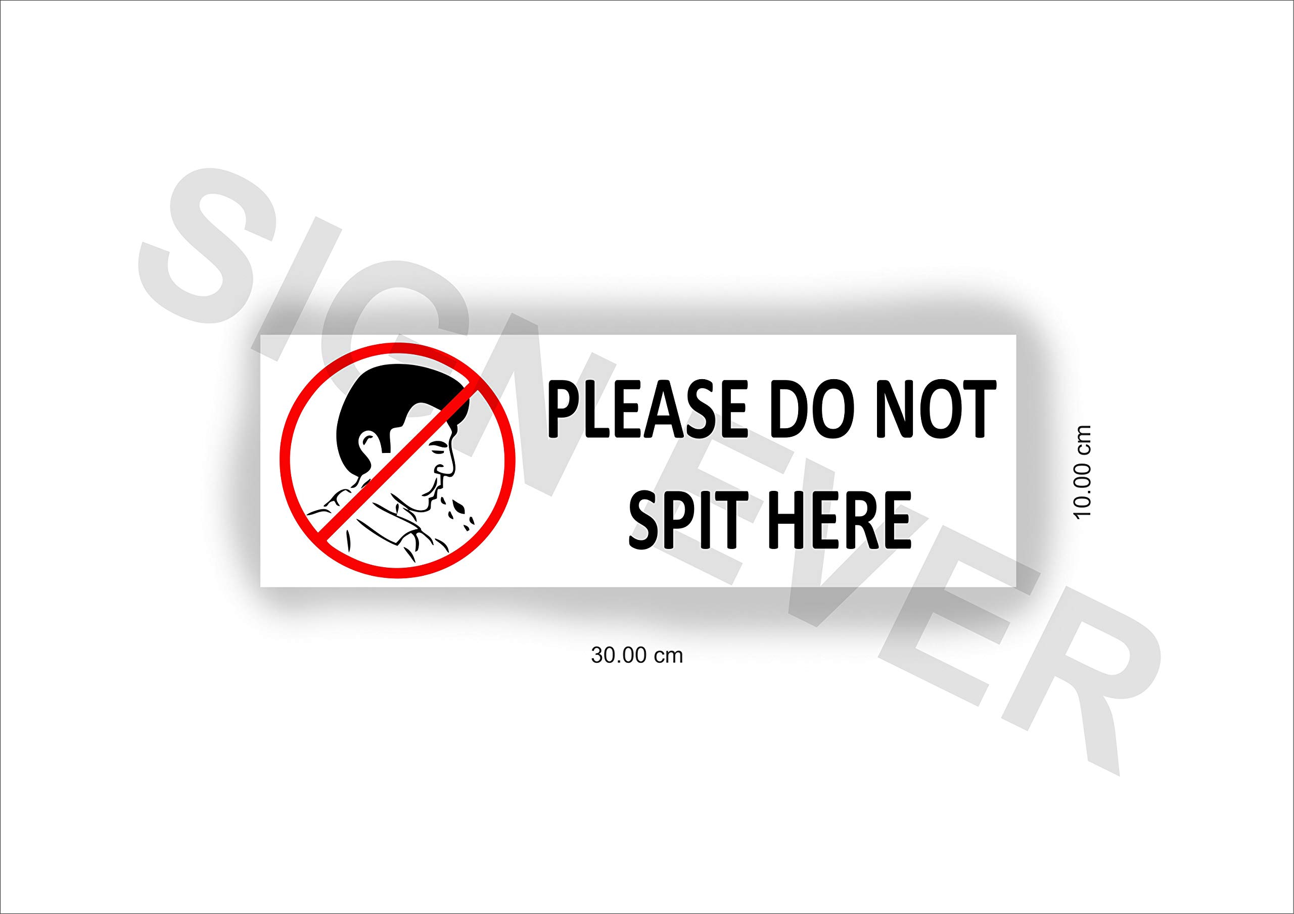 Buy SIGN EVER Please Do Not Spit Here Signboards Bank Office Factory ...