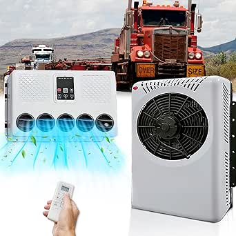 Amazon.com: Truck Parking Air Conditioner 12V, 8200BTU Split AC Unit ...